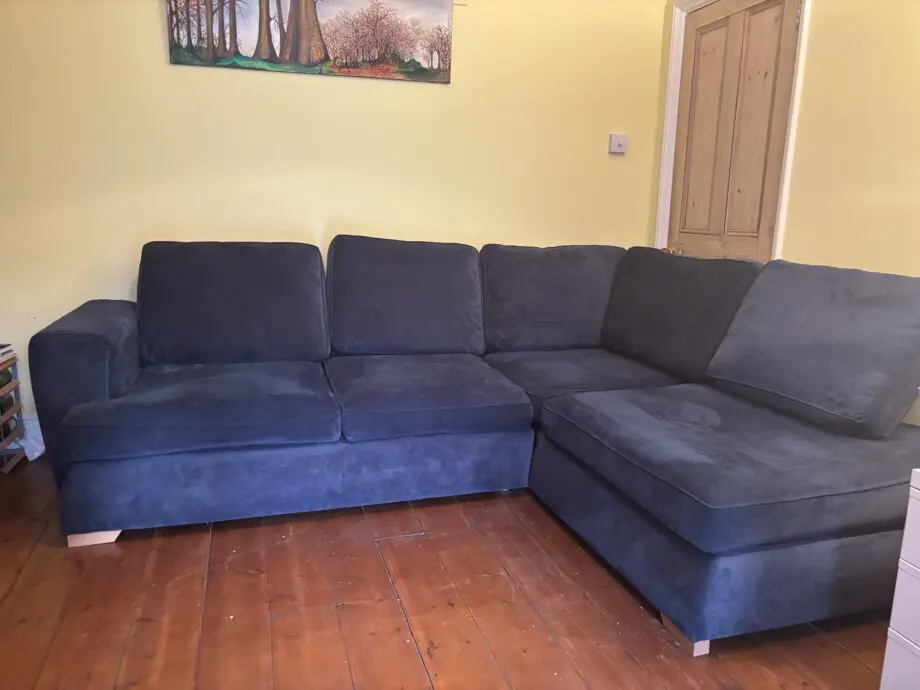 DFS Orka corner sofa dark blue – Sofalistic | The Sofa Marketplace, buy ...