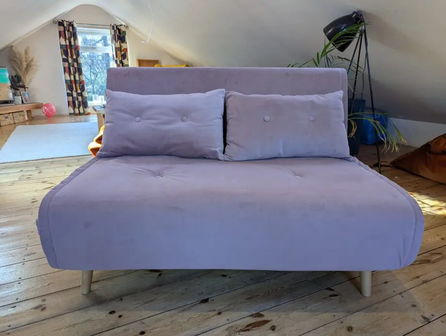 Made Haru Large Dusty Pink Sofa Bed – Sofalistic | The Sofa Marketplace ...