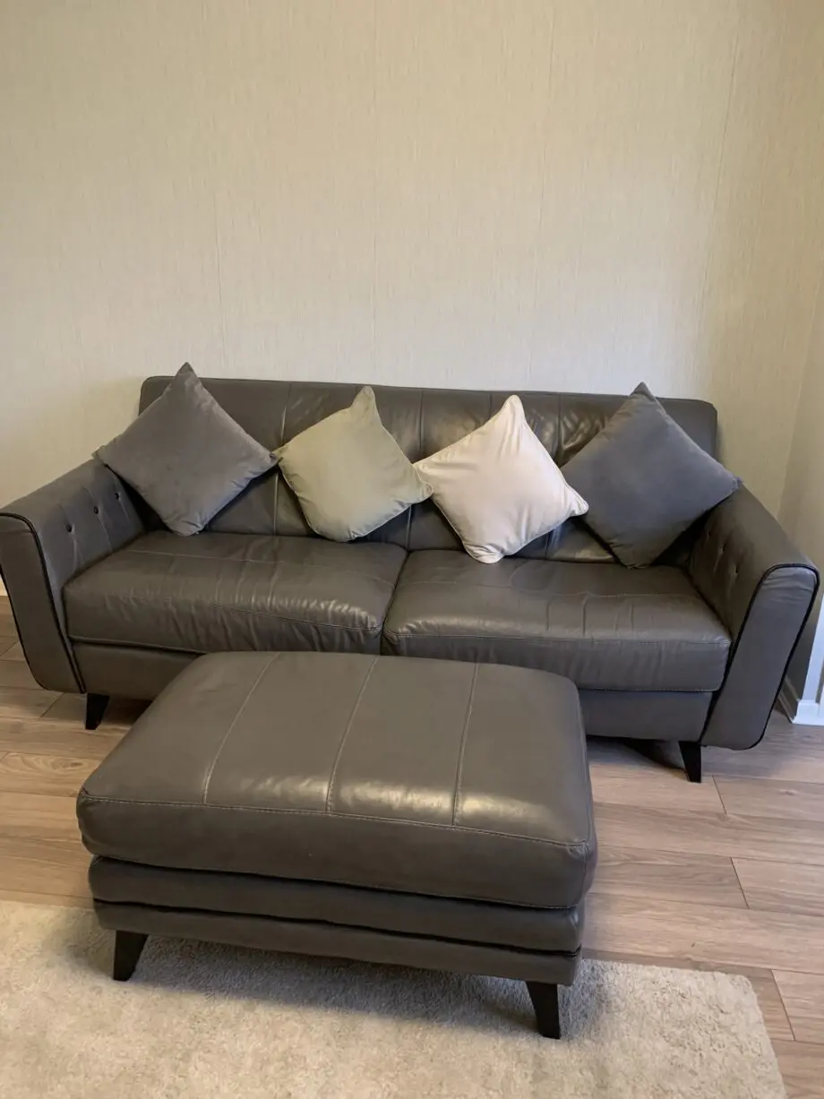 Dfs grey leather sofa – Sofalistic | The Sofa Marketplace, buy and sell ...
