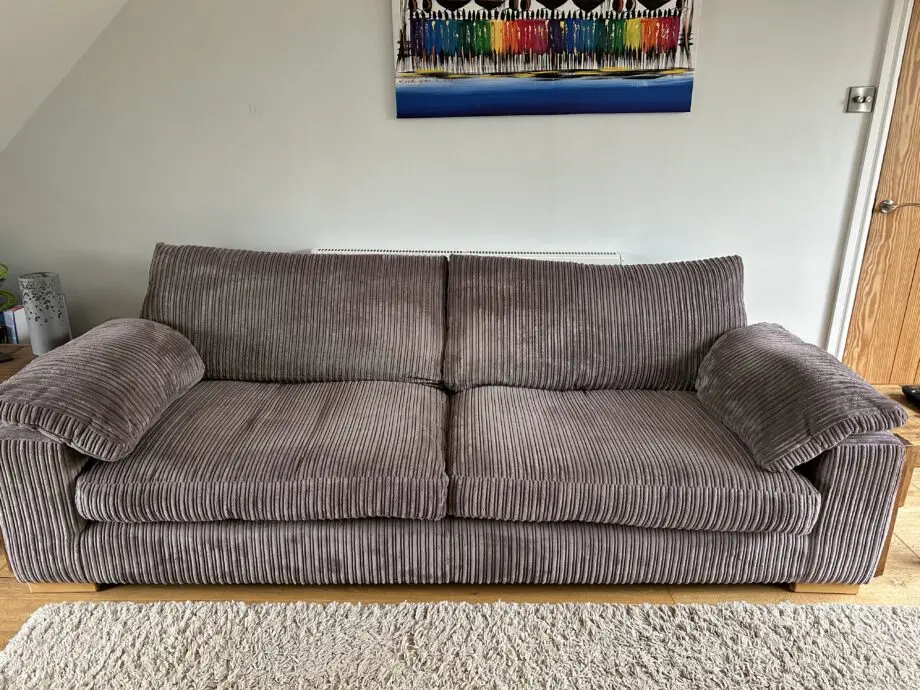 DFS Grey 3 seater sofa and cuddle chair – Sofalistic | The Sofa ...