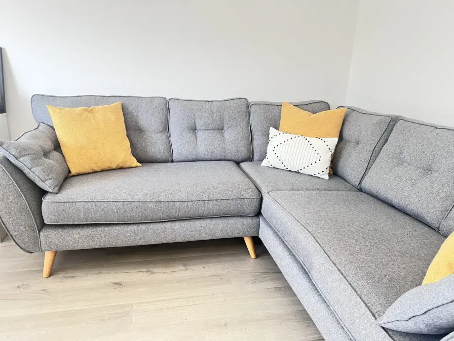 DSF Grey Zinc Corner Sofa – Sofalistic | The Sofa Marketplace, buy and sell preloved sofas ...