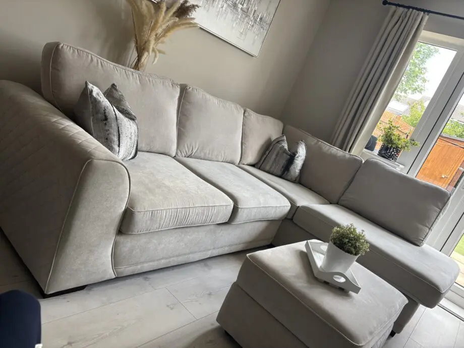 DFS beige corner sofa – Sofalistic | The Sofa Marketplace, buy and sell preloved sofas nationwide