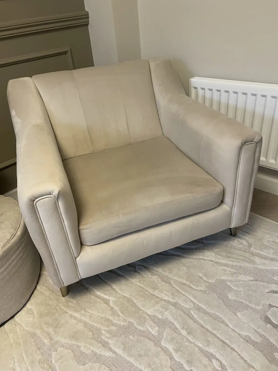 Sofology Armchair Beige colour with Gold feet – Sofalistic | The Sofa Marketplace, buy and sell ...