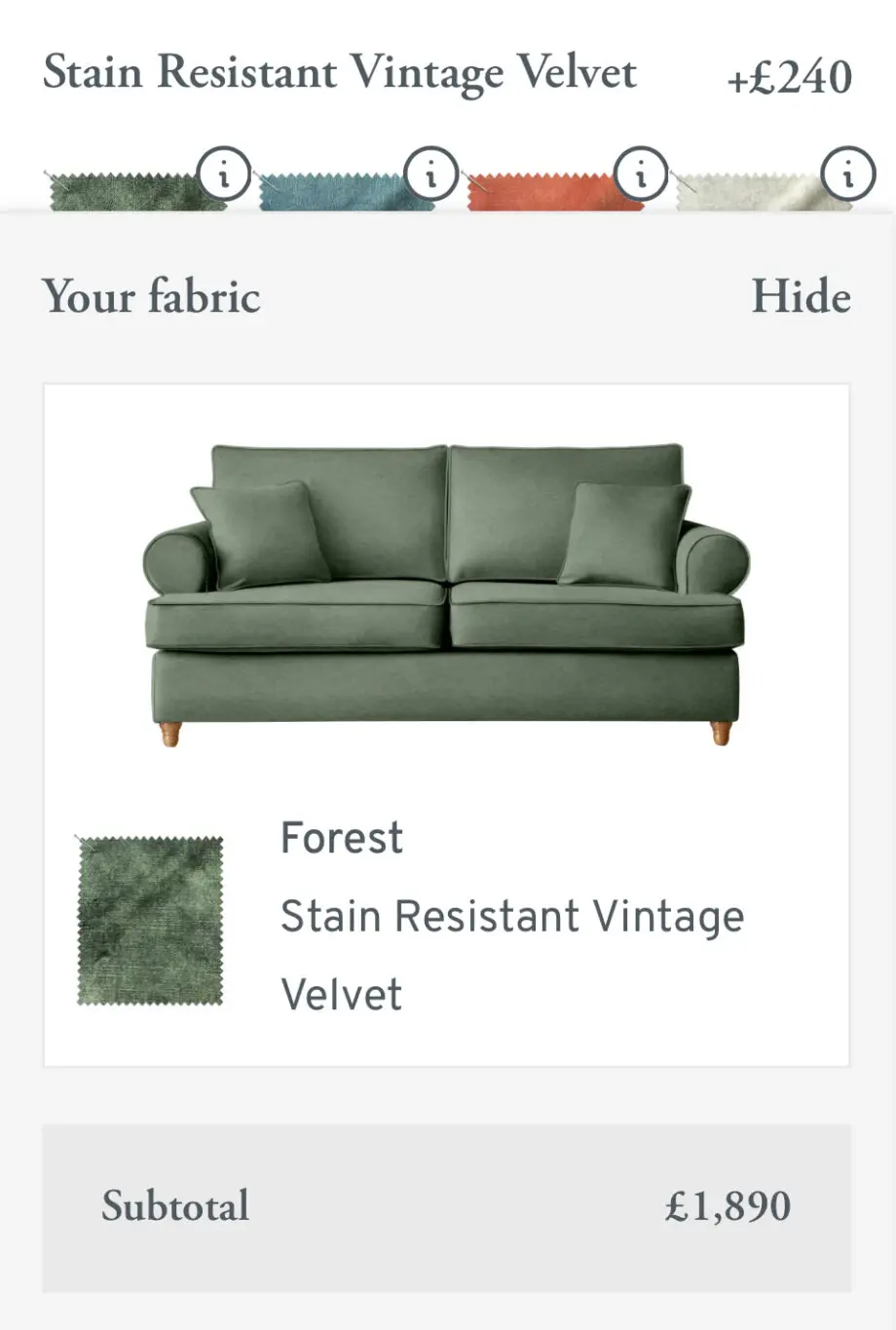 Willow & Hall Forest Green Sofa Bed – Sofalistic | The Sofa Marketplace, buy and sell preloved ...