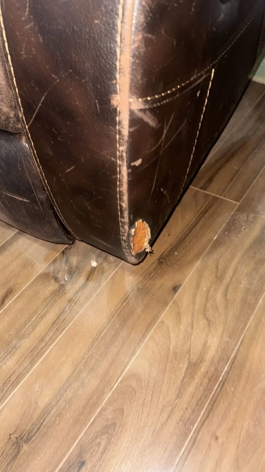 DFS corner sofa in brown and leg rest – Sofalistic | The Sofa ...