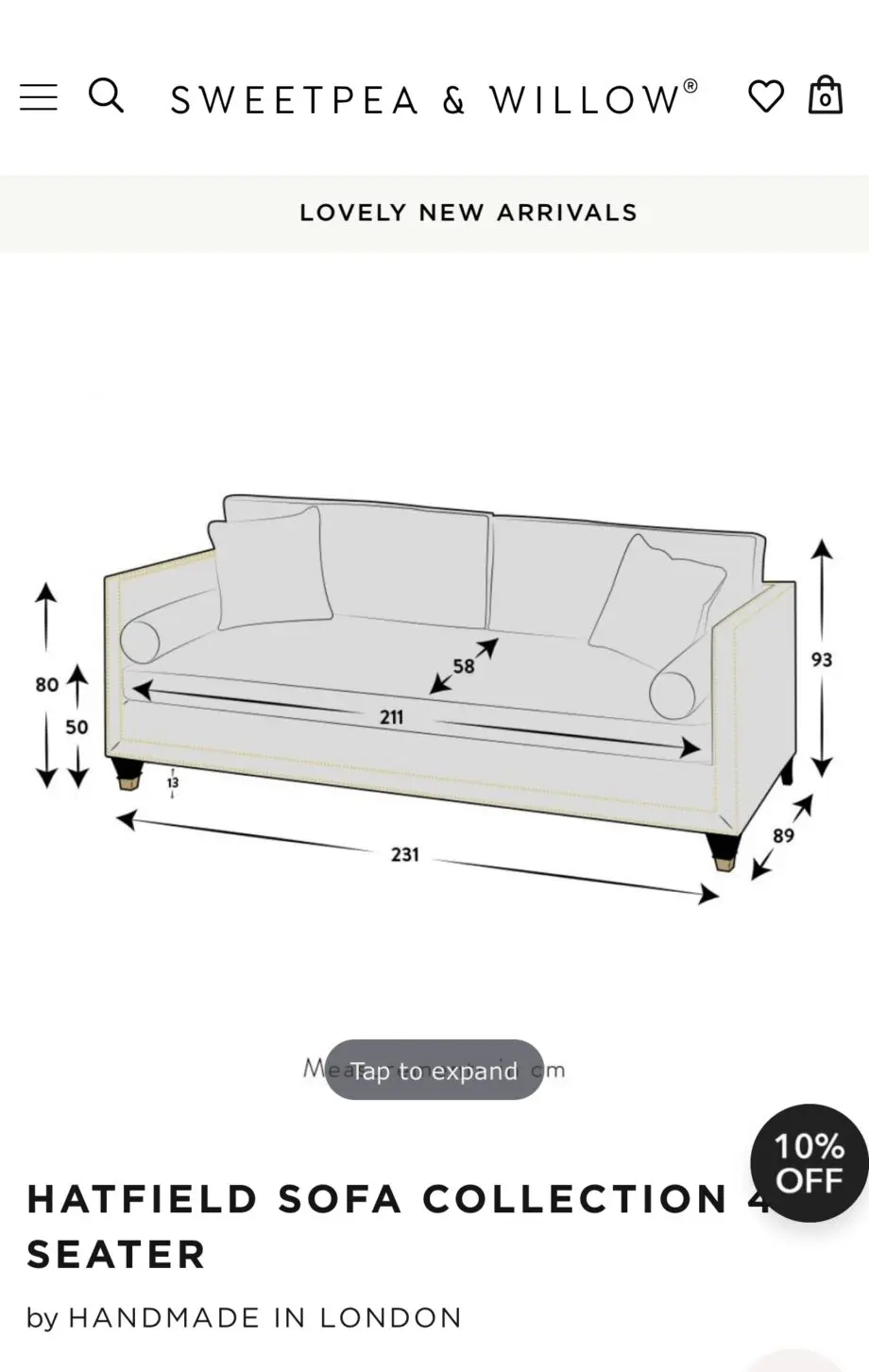 Beautiful Hatfield Sofa Set by Sweetpea & Willow By handmade in London ...