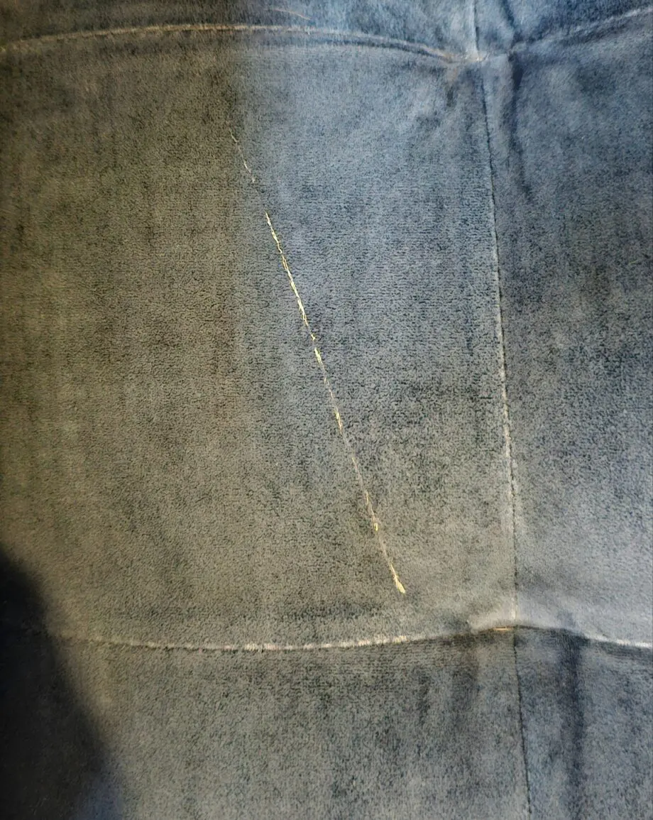 Furniture Village Rene Airforce Blue 3 Seater Sofa with Footstool ...