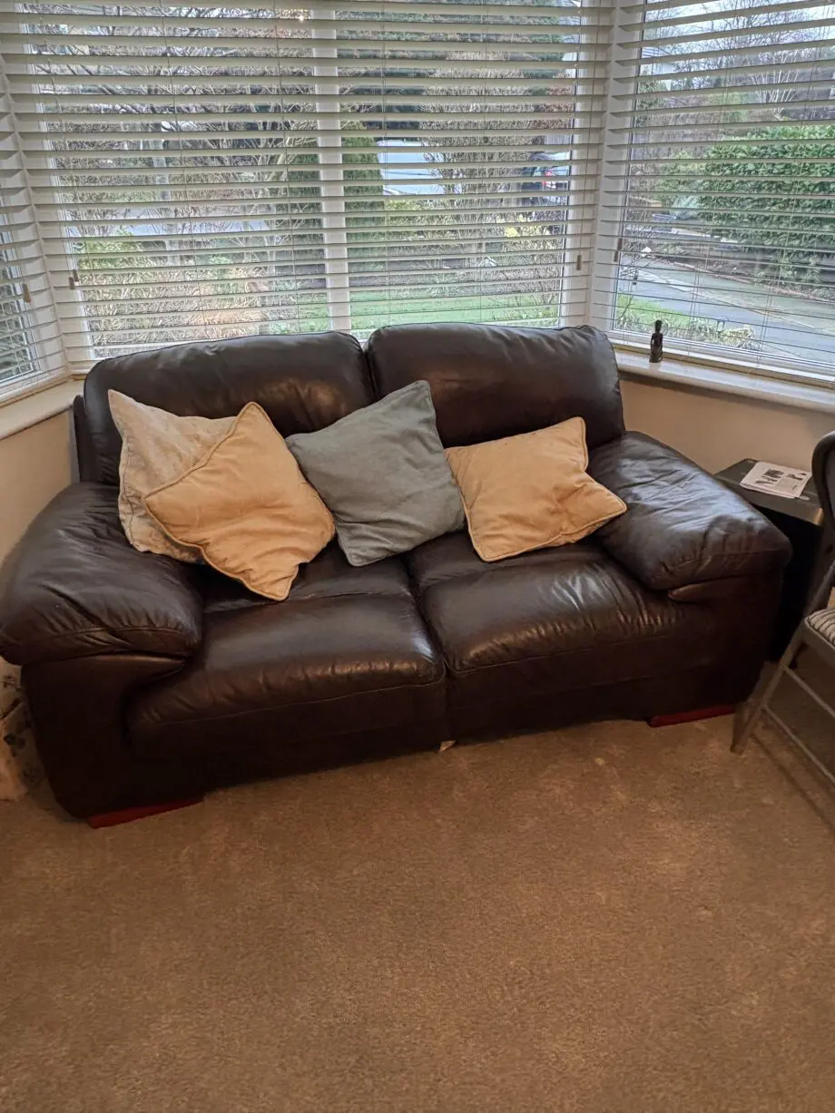 Beautiful chocolate brown leather sofa – Sofalistic | The Sofa Marketplace, buy and sell ...