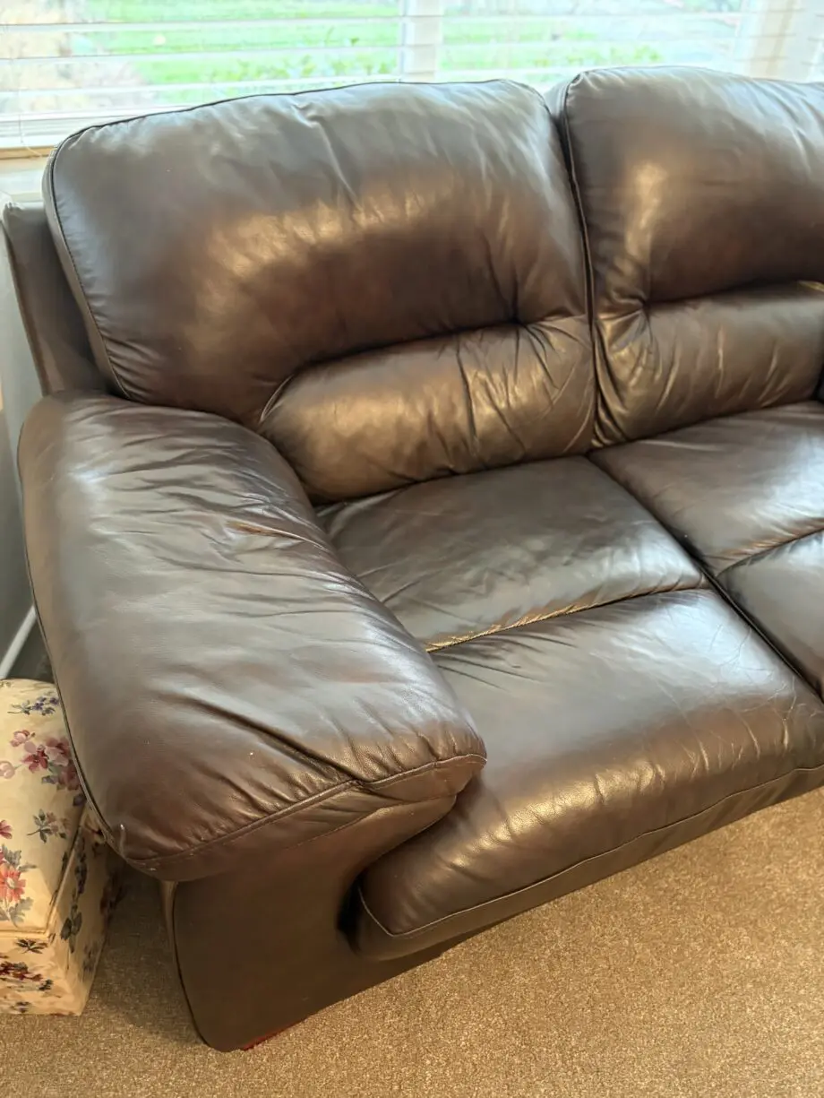 Beautiful chocolate brown leather sofa – Sofalistic | The Sofa Marketplace, buy and sell ...