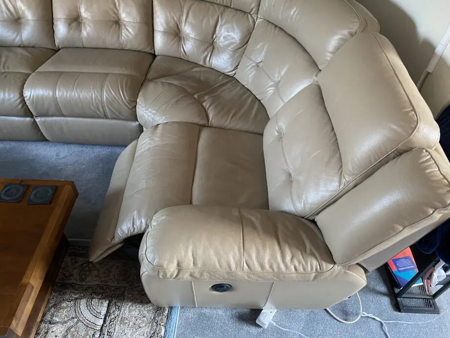 La Z Boy Leather electric recliner corner sofa with storage from SCS ...