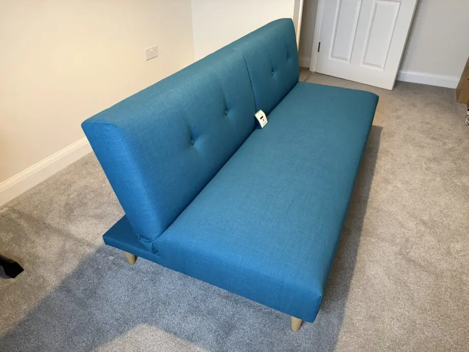 John Lewis Clapton Fixed Back Small Sofa Bed, light coloured legs ...