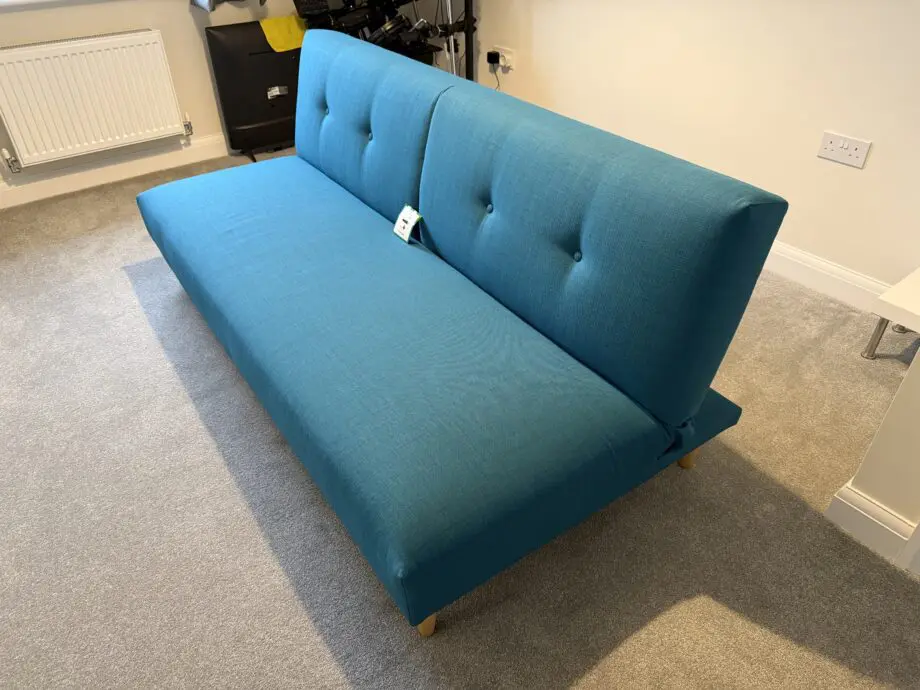 John Lewis Clapton Fixed Back Small Sofa Bed, light coloured legs ...