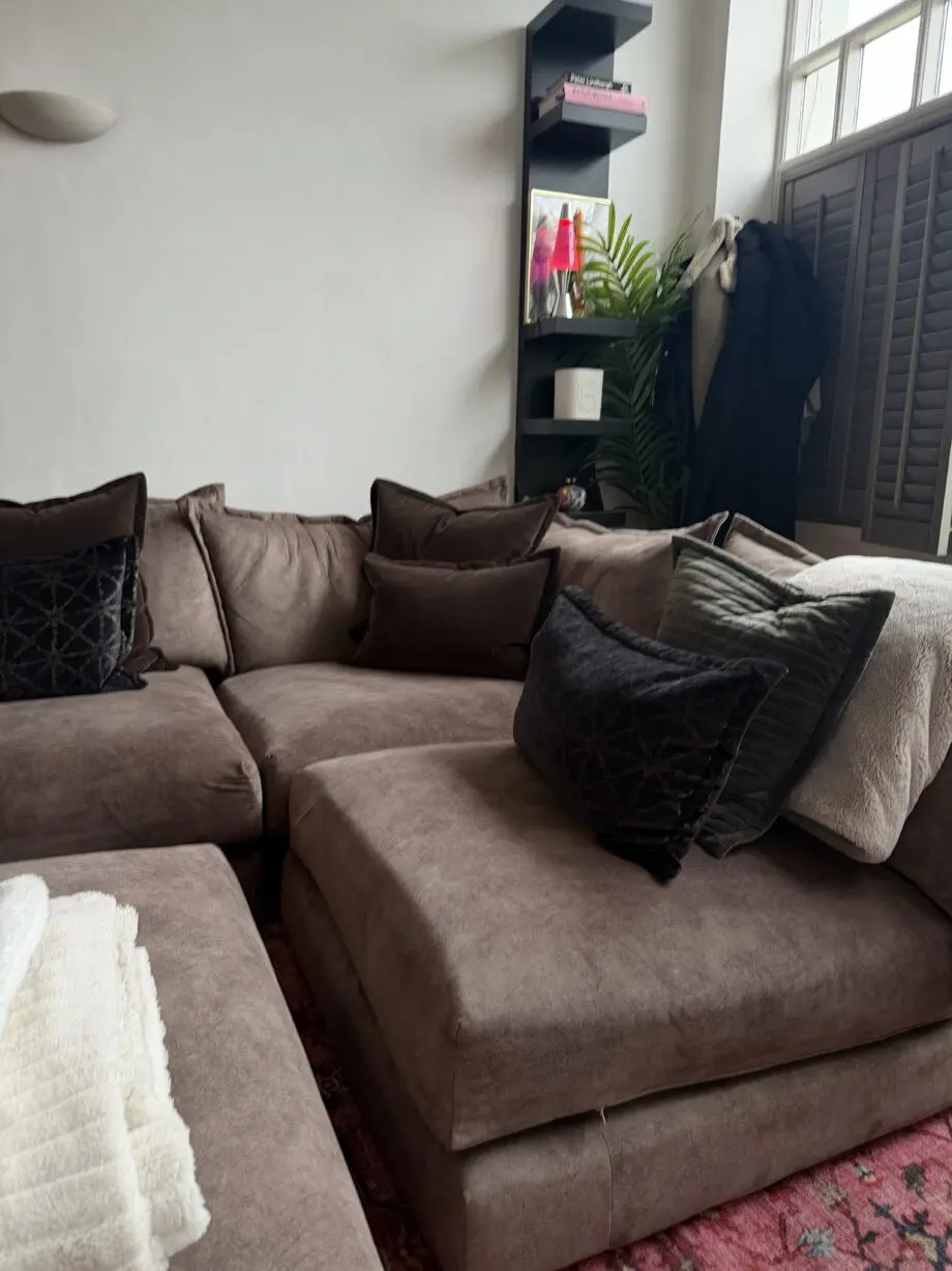 DFS Devine Chocolate Left Facing 4 Piece Corner Sofa – Sofalistic | The ...