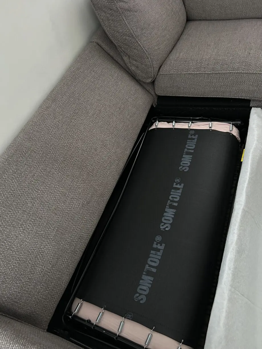 Furniture village Cory fabric corner chaise classic – grey – L shaped ...