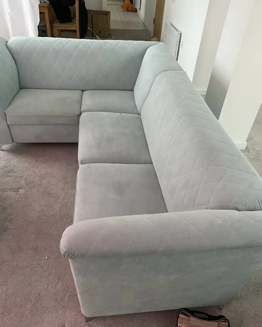 Light Blue Corner Sofa – Sofalistic | The Sofa Marketplace, buy and ...