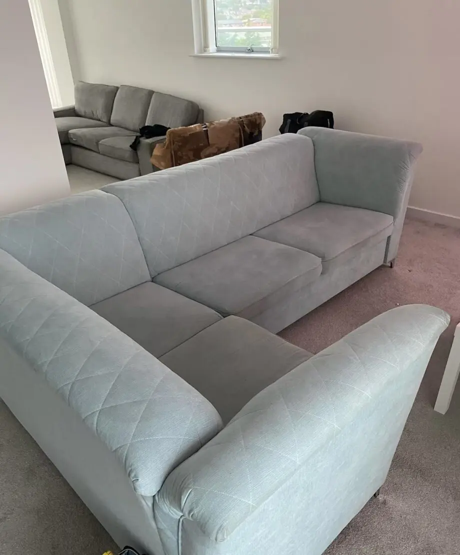 Light Blue Corner Sofa – Sofalistic | The Sofa Marketplace, buy and ...