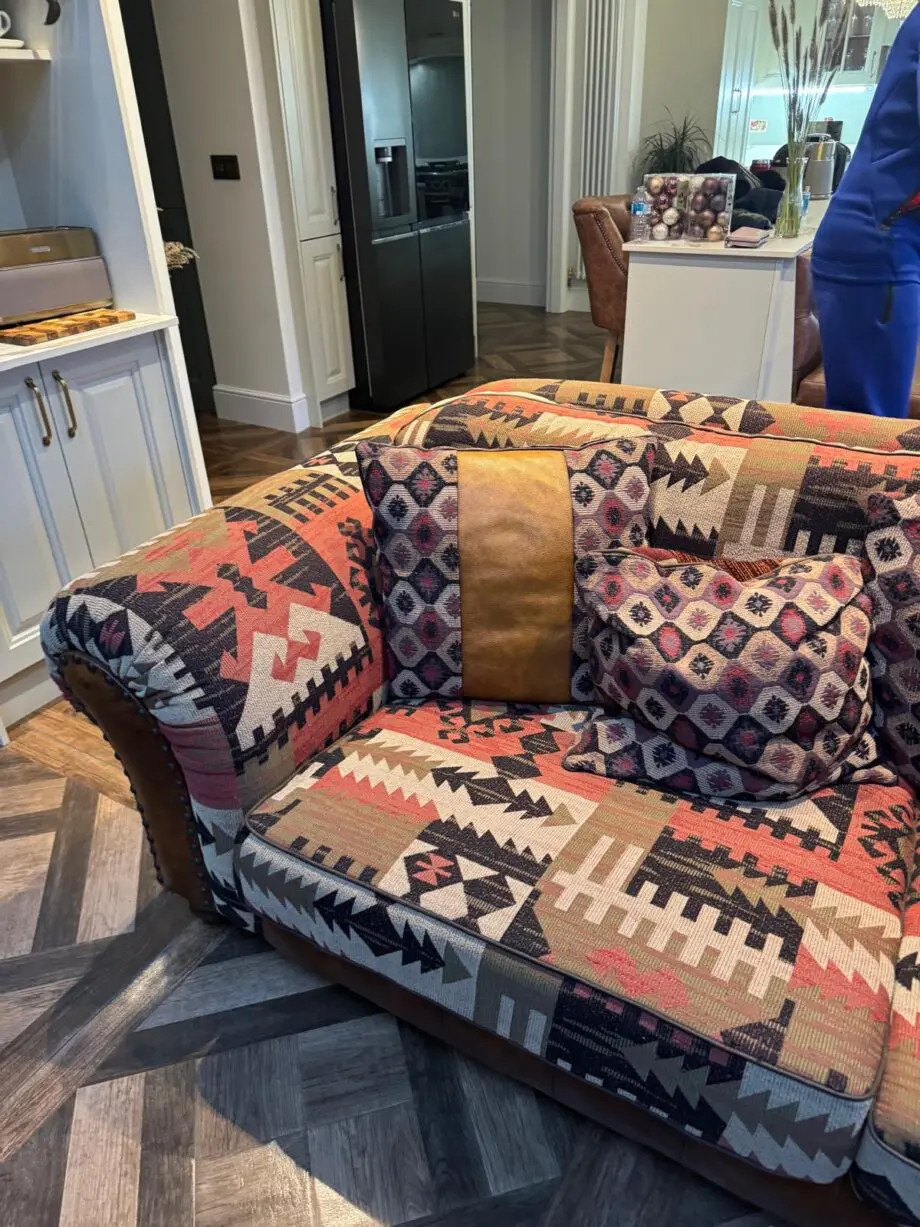 Tetrad Aztec leather/fabric sofa – Sofalistic | The Sofa Marketplace ...