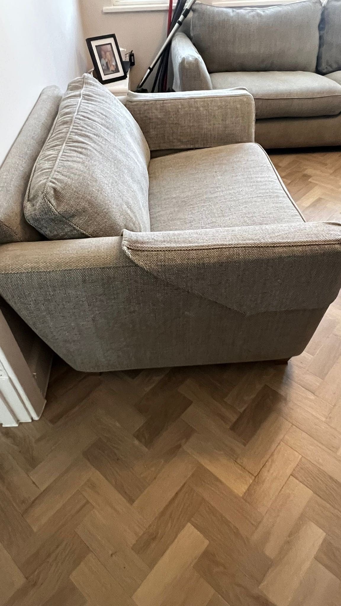 DFS Natural 3 Seater and Snuggle Chair – Sofalistic | The Sofa ...