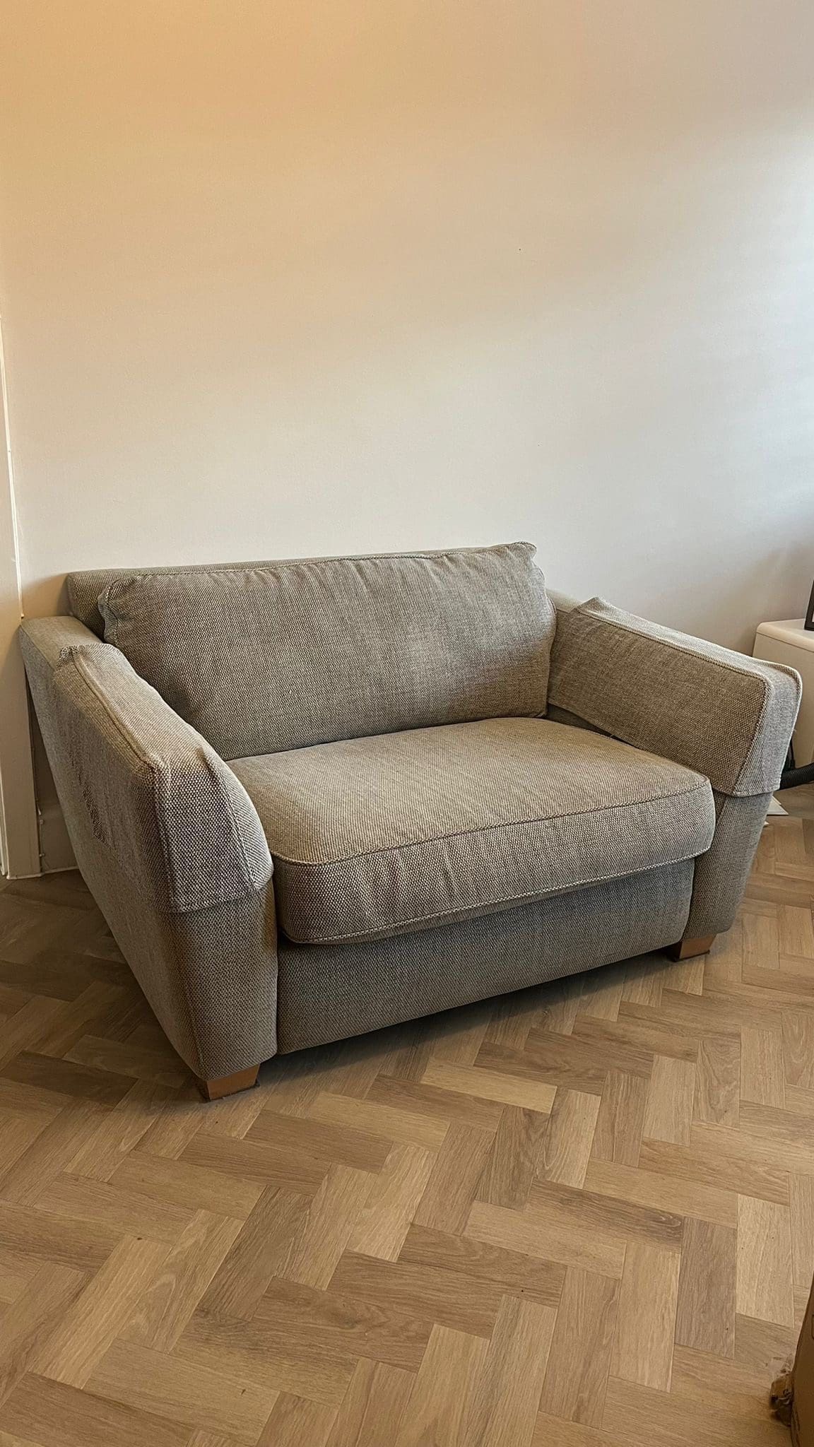 DFS Natural 3 Seater and Snuggle Chair – Sofalistic | The Sofa ...