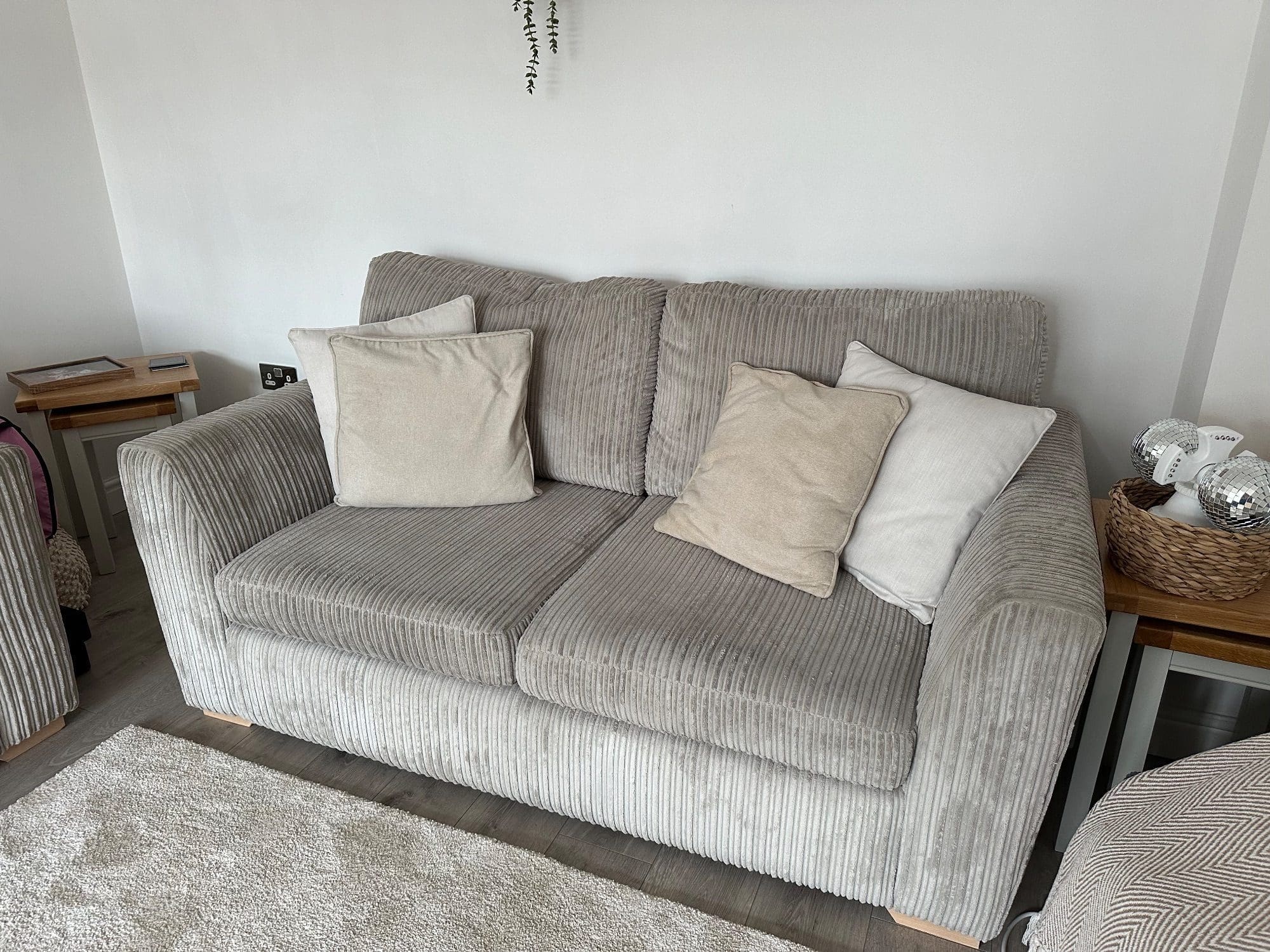 DFS 3 and 2 Seater Grey Cords – The Sofa Marketplace | Buy and Sell ...