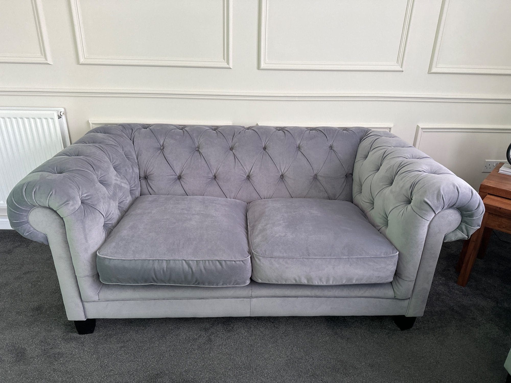 Marks and Spencer s Grey 2 Seater Chesterfield Sofalistic The Sofa Marketplace buy and sell preloved sofas nationwide