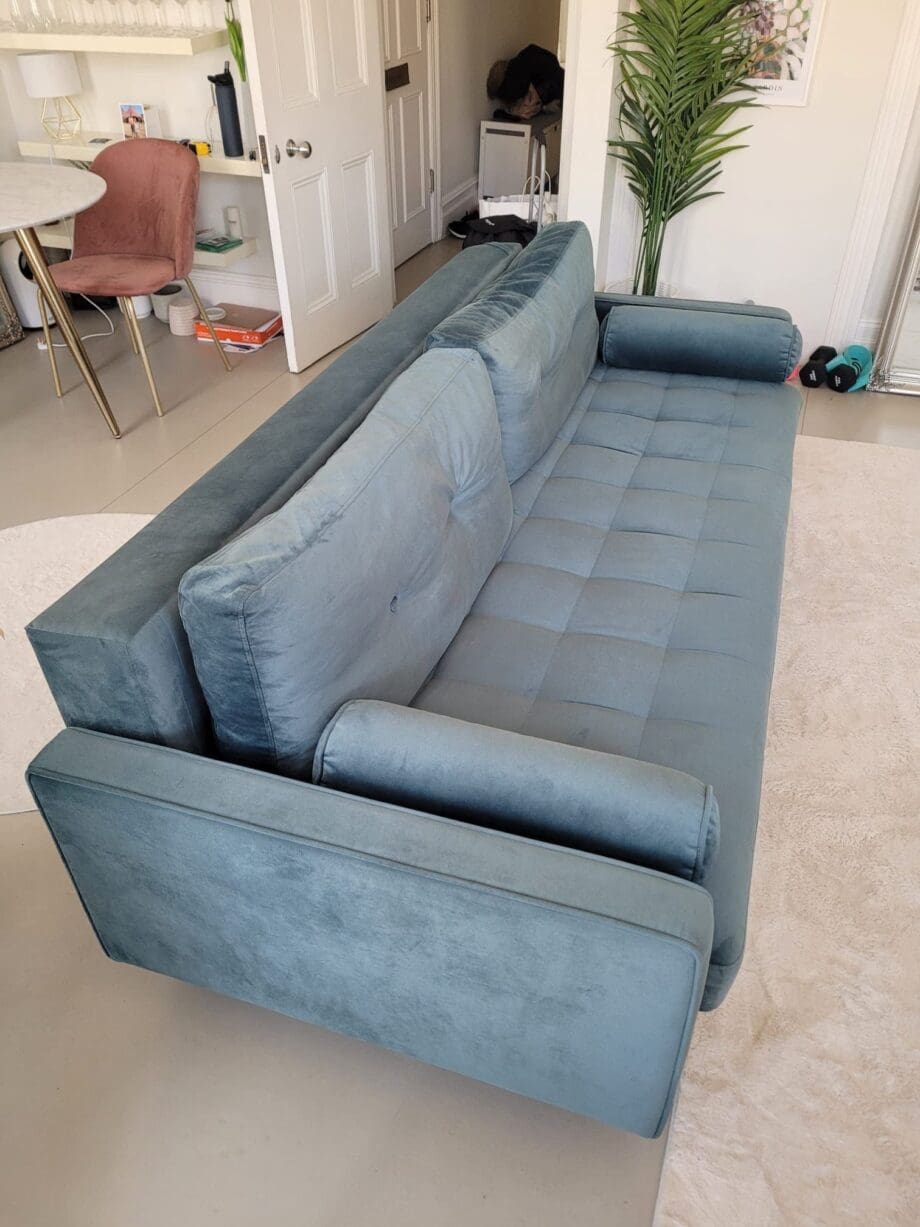 Wayfair Grey Blue 4 Seater Sofa Bed Sofalistic The Sofa Marketplace buy and sell preloved sofas nationwide