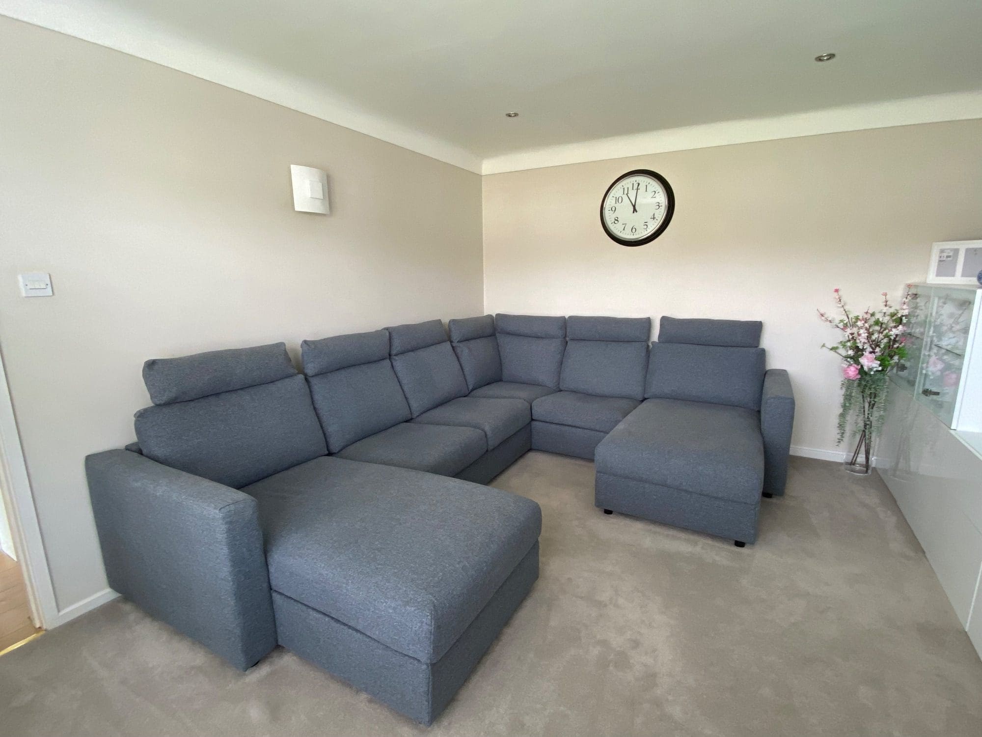 IKEA Grey Corner Sofa with Storage – Sofalistic | The Sofa Marketplace, buy and sell preloved ...