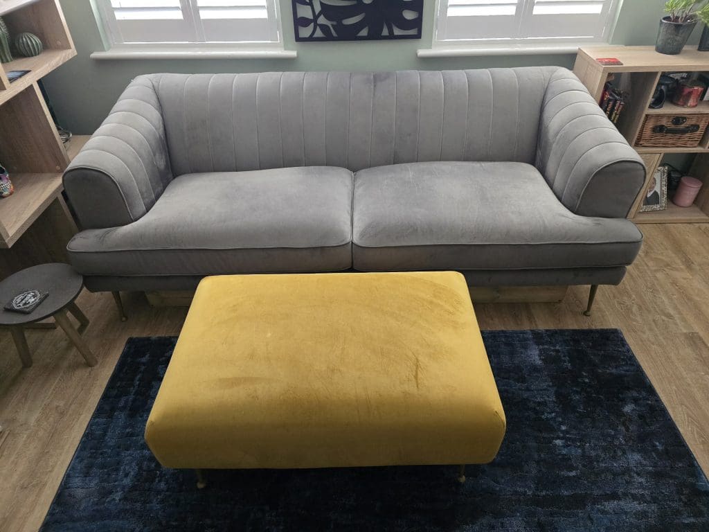 DFS Enchanted 4 seater sofa and foot stool – Sofalistic | The Sofa Marketplace, buy and sell ...