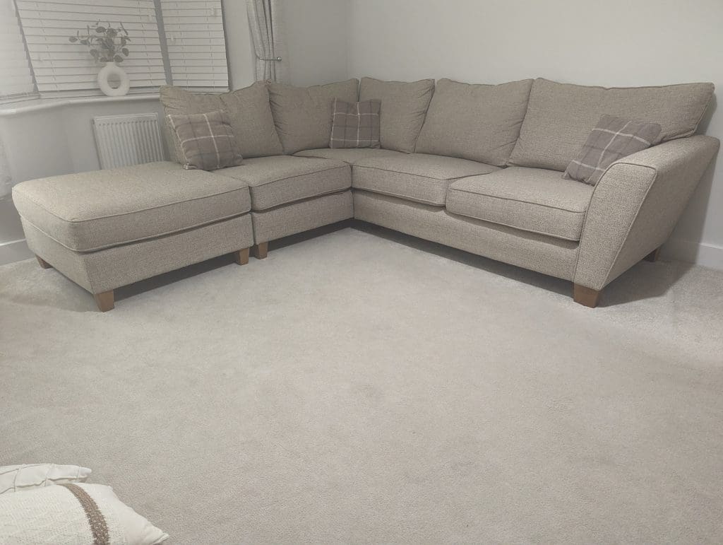 SCS Theo Fabric Corner Left Hand Facing Chaise Standard Back Sofa in ...