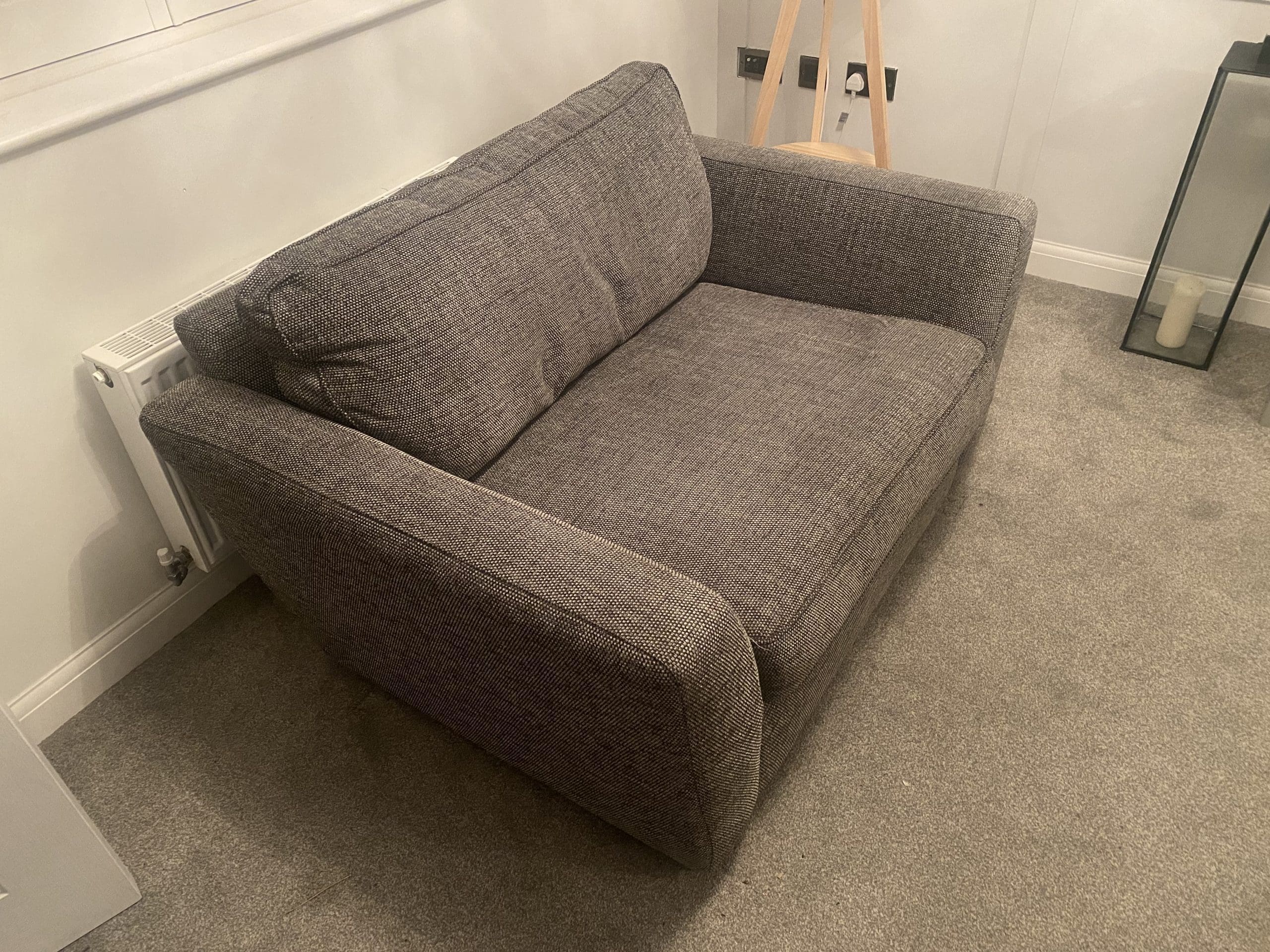 DFS Sophia Cuddler Sofa in Steel Grey Sofalistic The Sofa Marketplace buy and sell preloved sofas nationwide