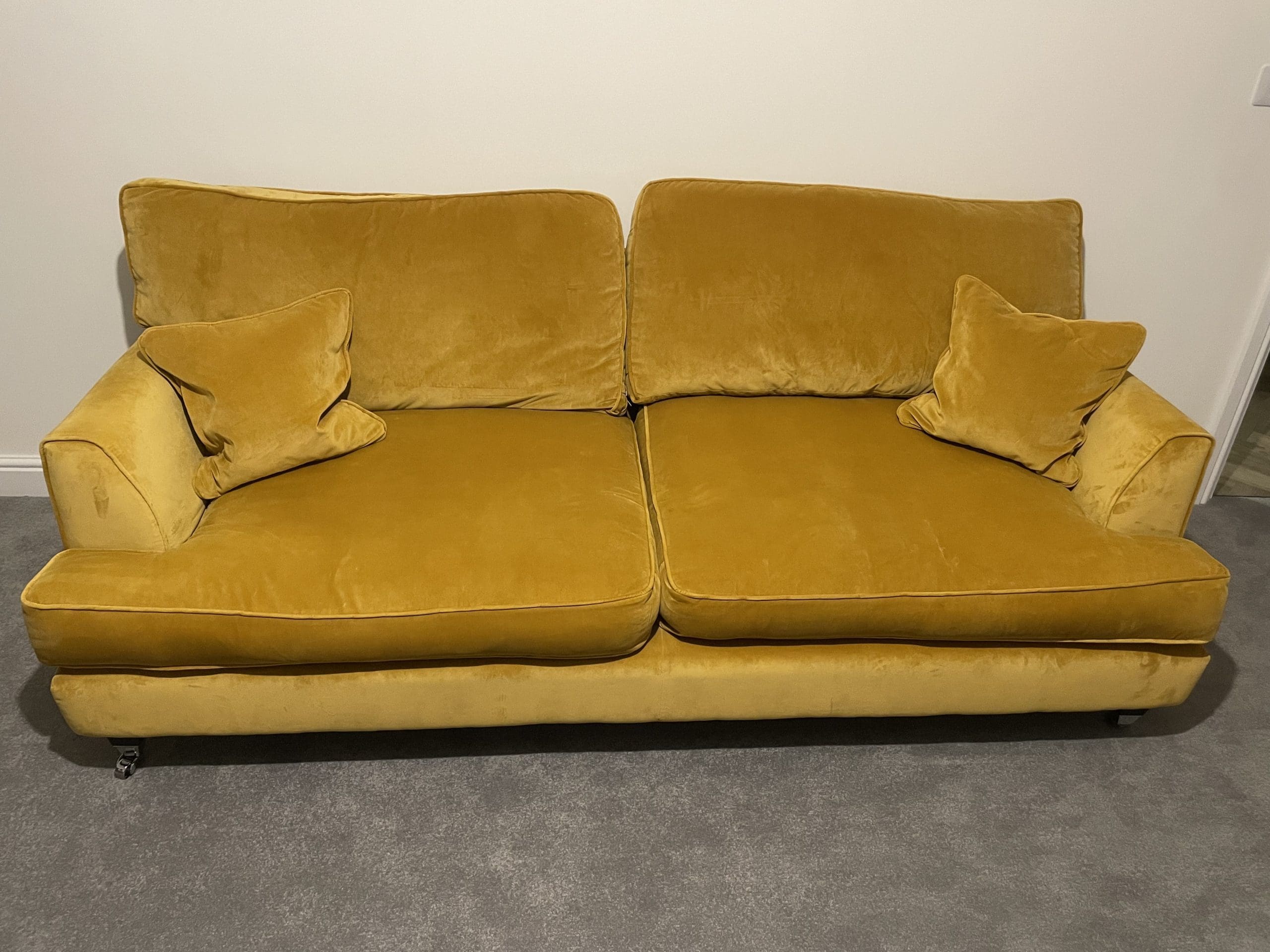 Sofa Workshop Florence 4 Seater Sofa in Dusky Mustard – Sofalistic ...