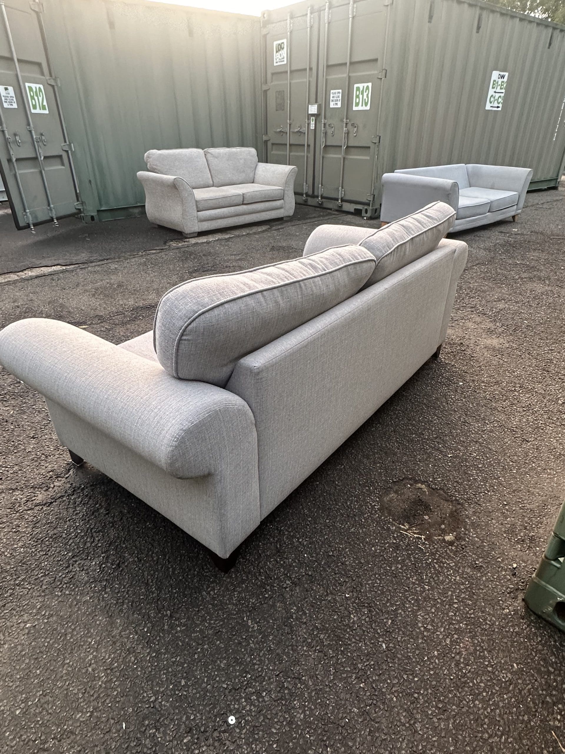 Furniture village grey sofa store