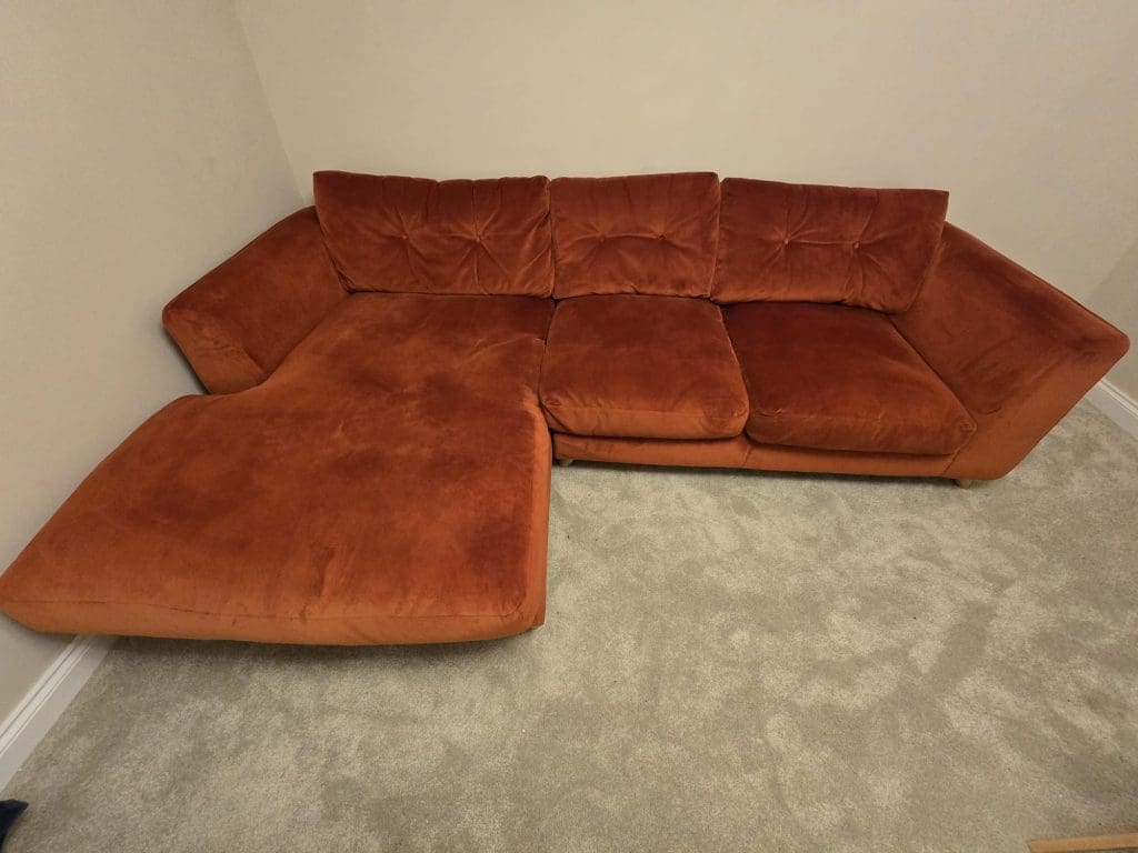 DFS Grand Designs terracotta sofas (chaise & 4 seater) – Sofalistic ...