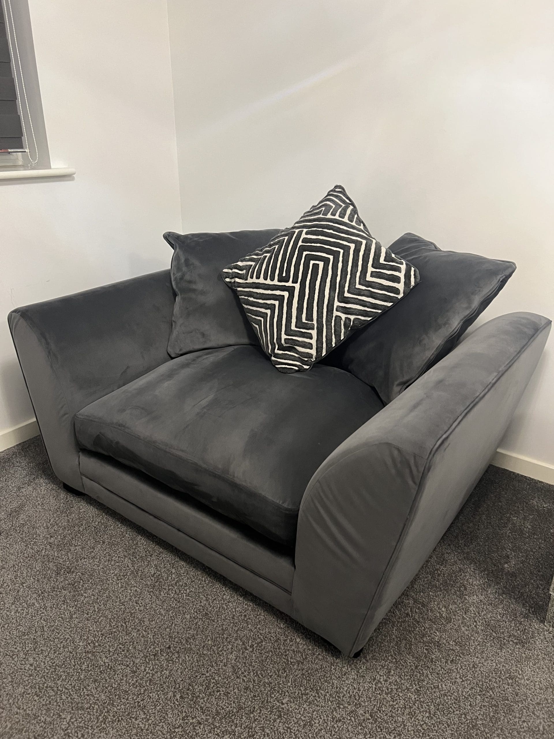 DFS Emelda Corner Sofa + Cuddler – Sofalistic | The Sofa Marketplace, buy and sell preloved ...