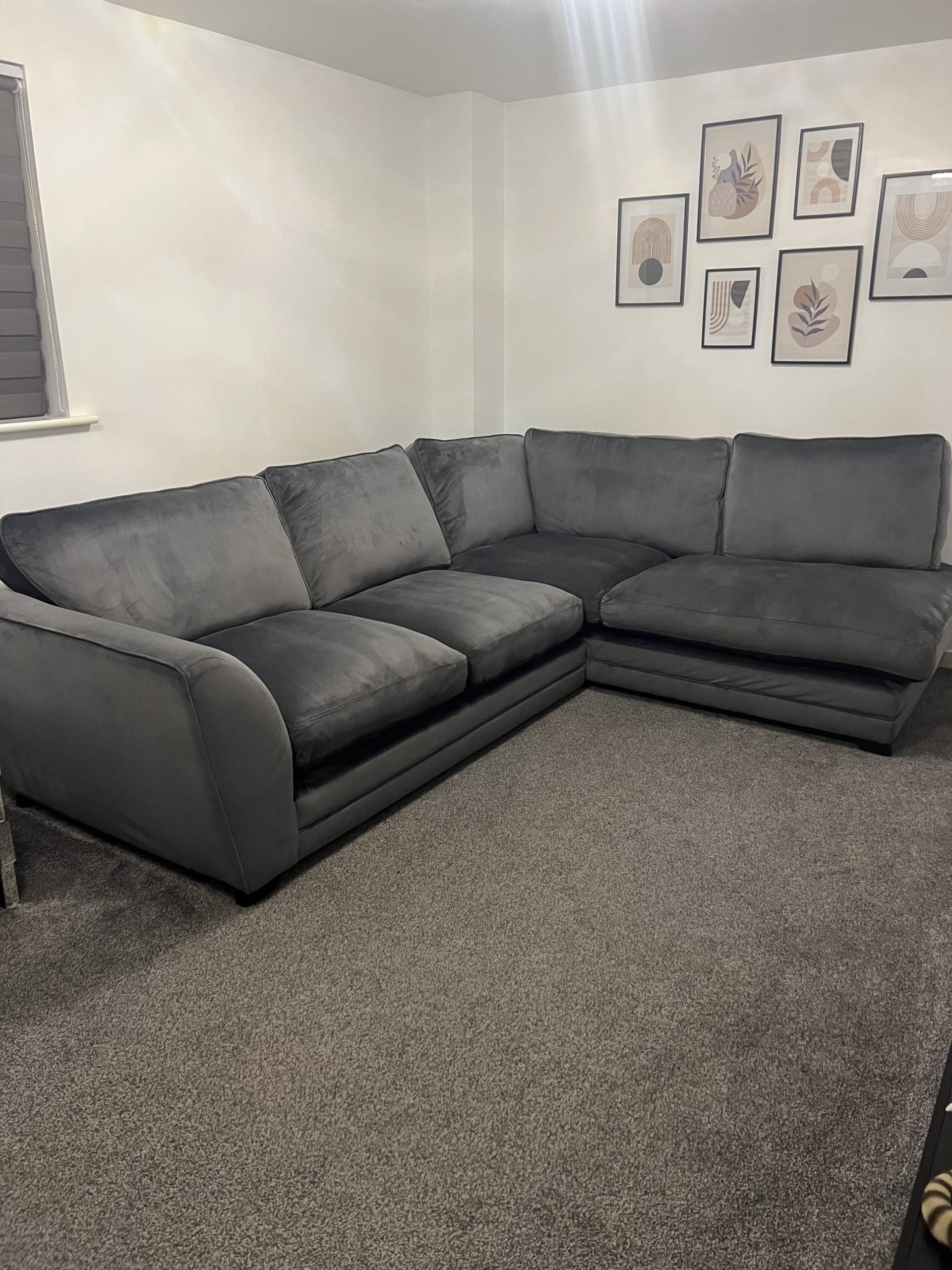 DFS Emelda Corner Sofa + Cuddler – Sofalistic | The Sofa Marketplace, buy and sell preloved ...
