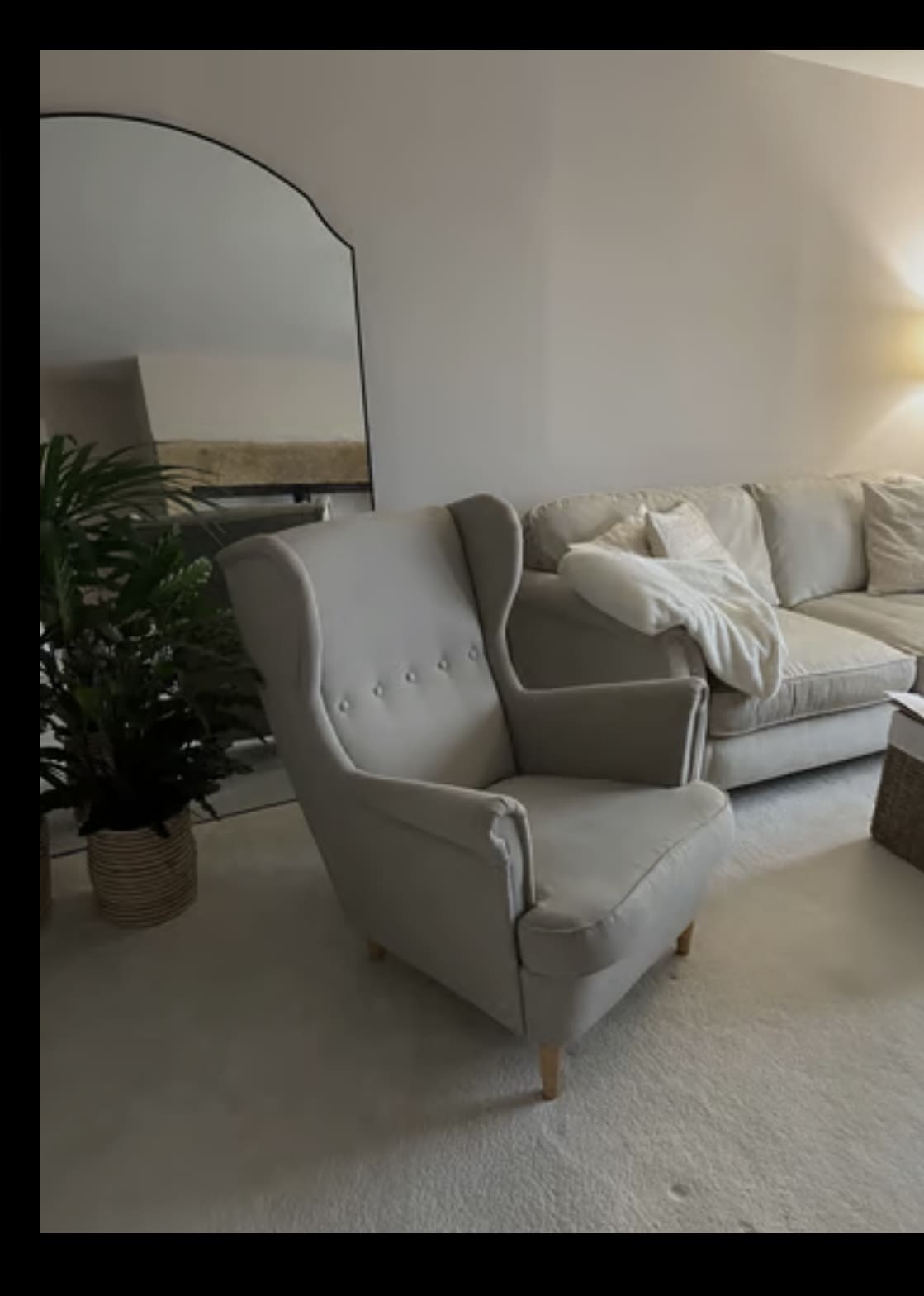 IKEA Strandmon Wing Armchair Grey