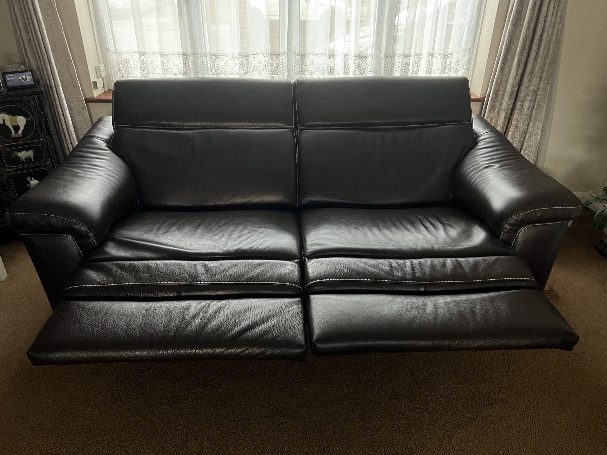 Natuzzi leather sofa store