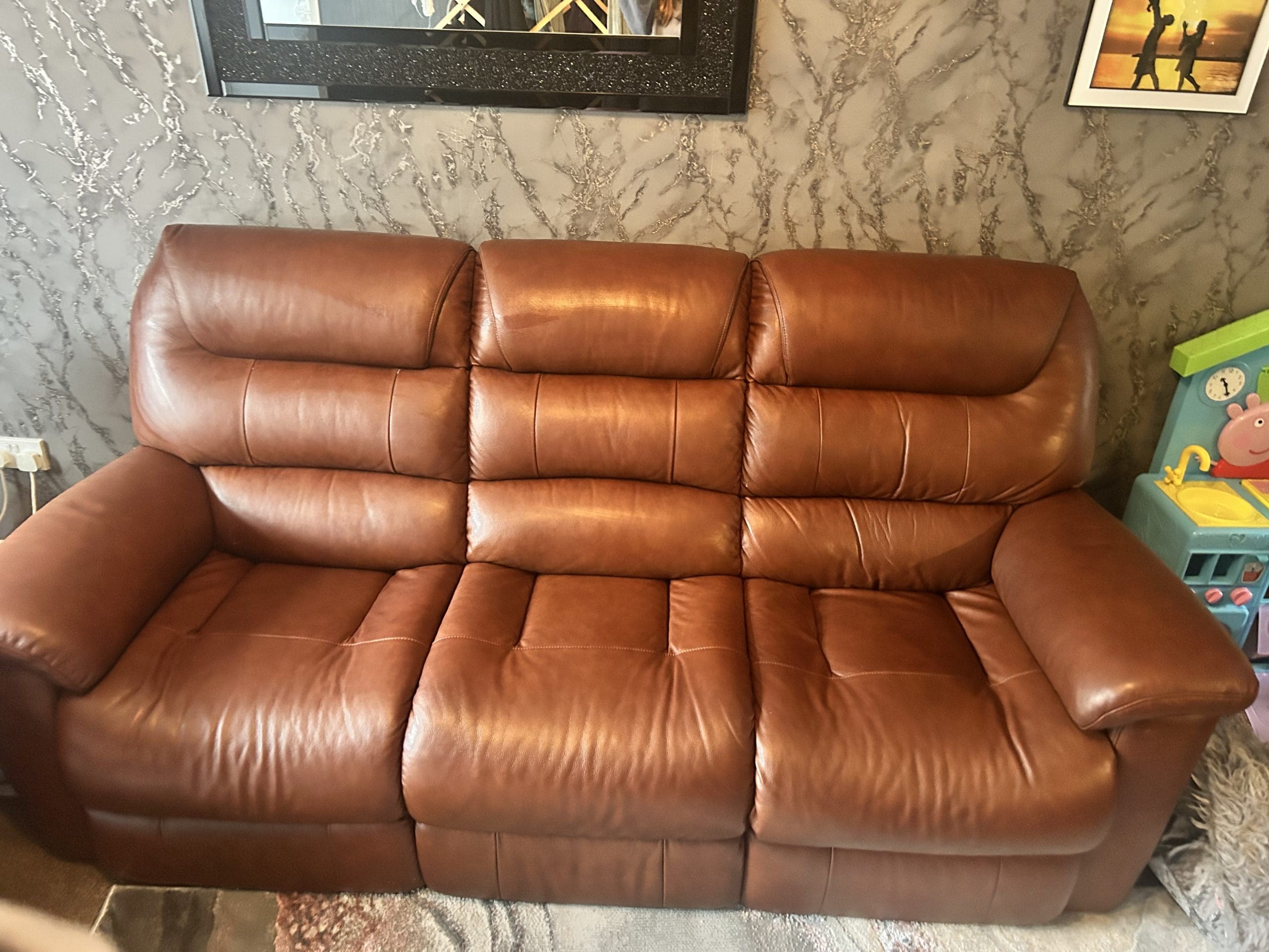 Lazy boy tan three piece suite Sofalistic The Sofa Marketplace buy and sell preloved sofas nationwide