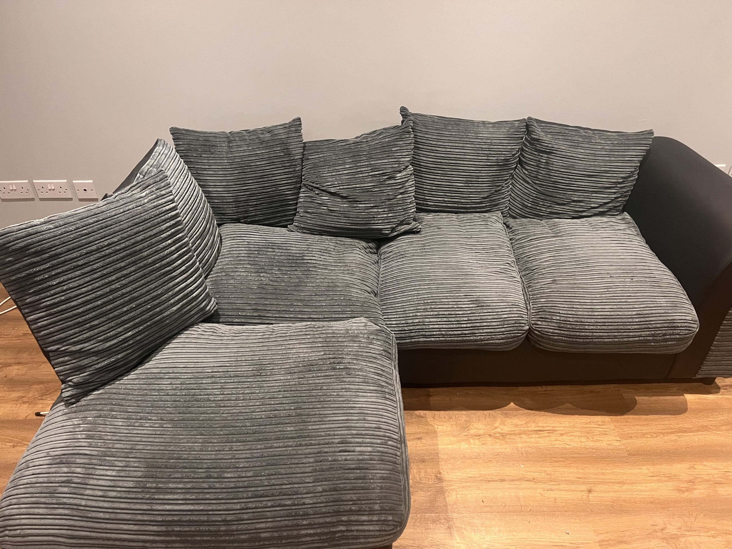 Argos grey settee store