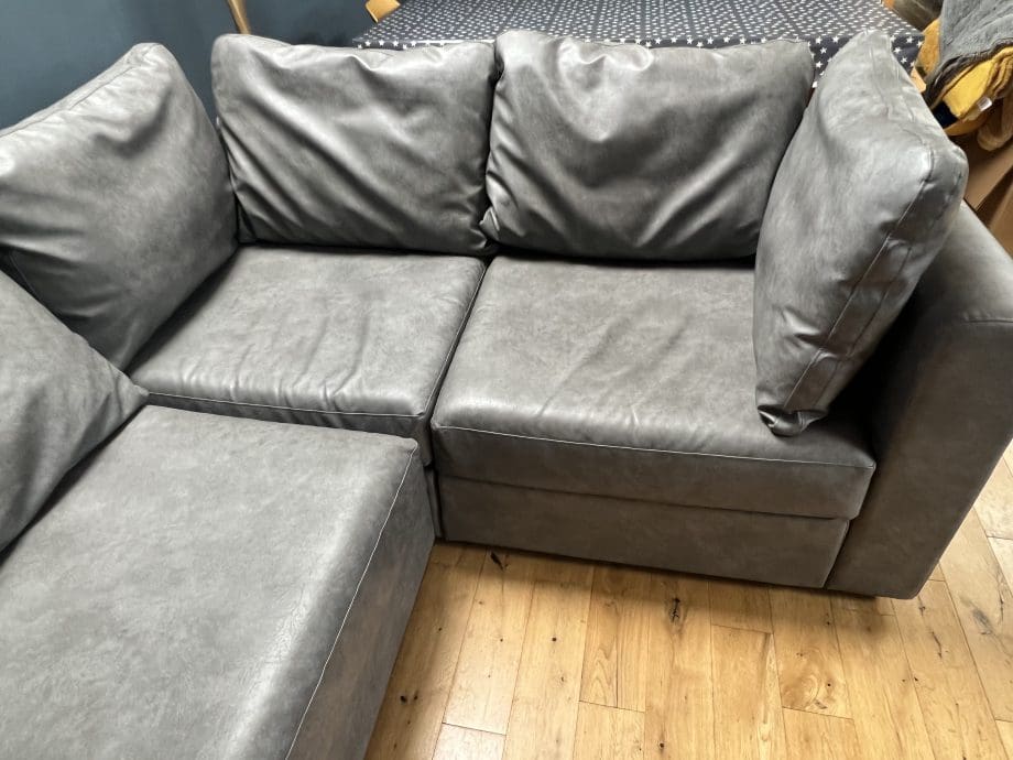 DFS Sofables modular sofa Endure fabric in steel colour Sofalistic The Sofa Marketplace buy and sell preloved sofas nationwide