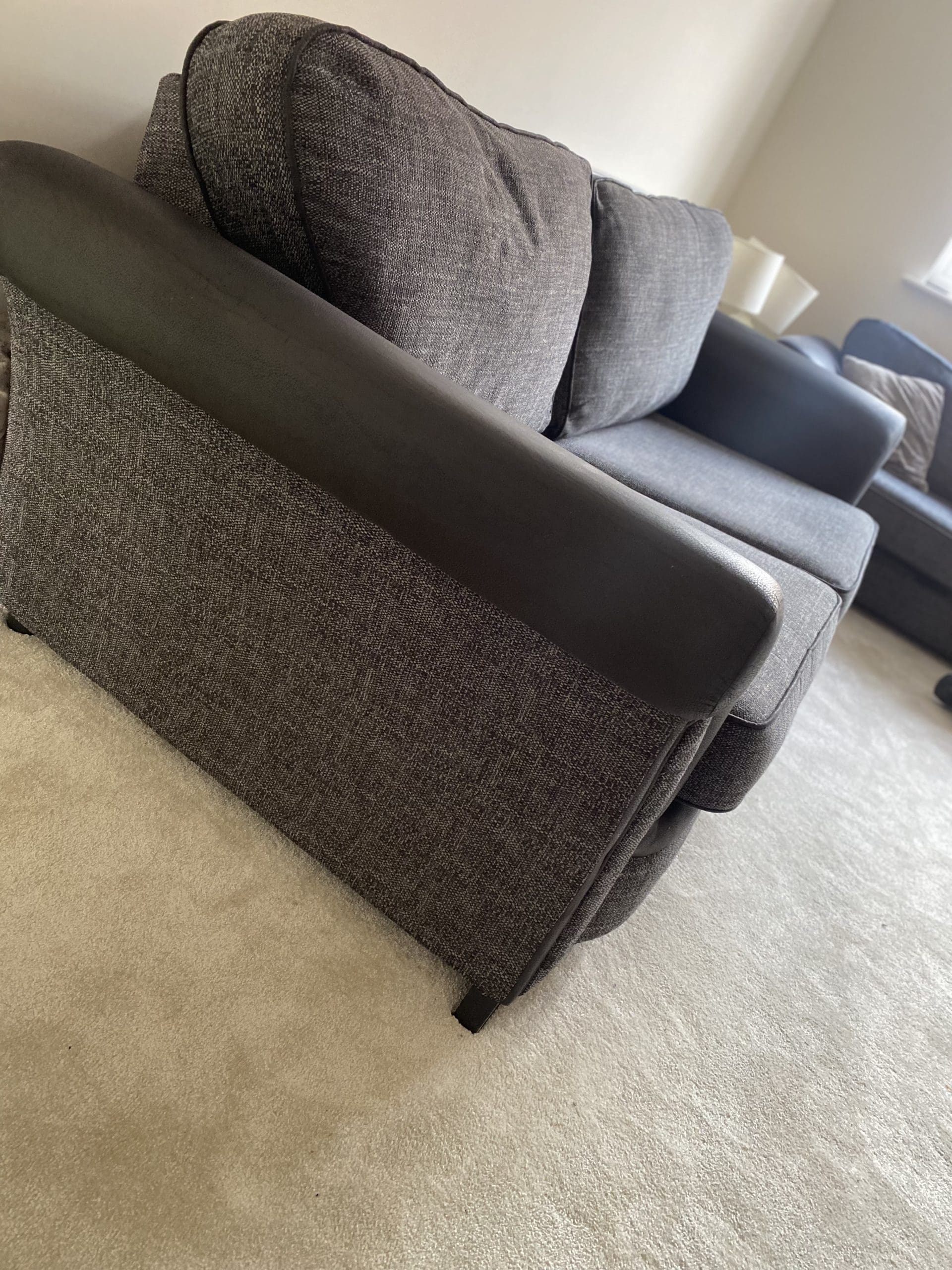 Scs black and grey sofa store