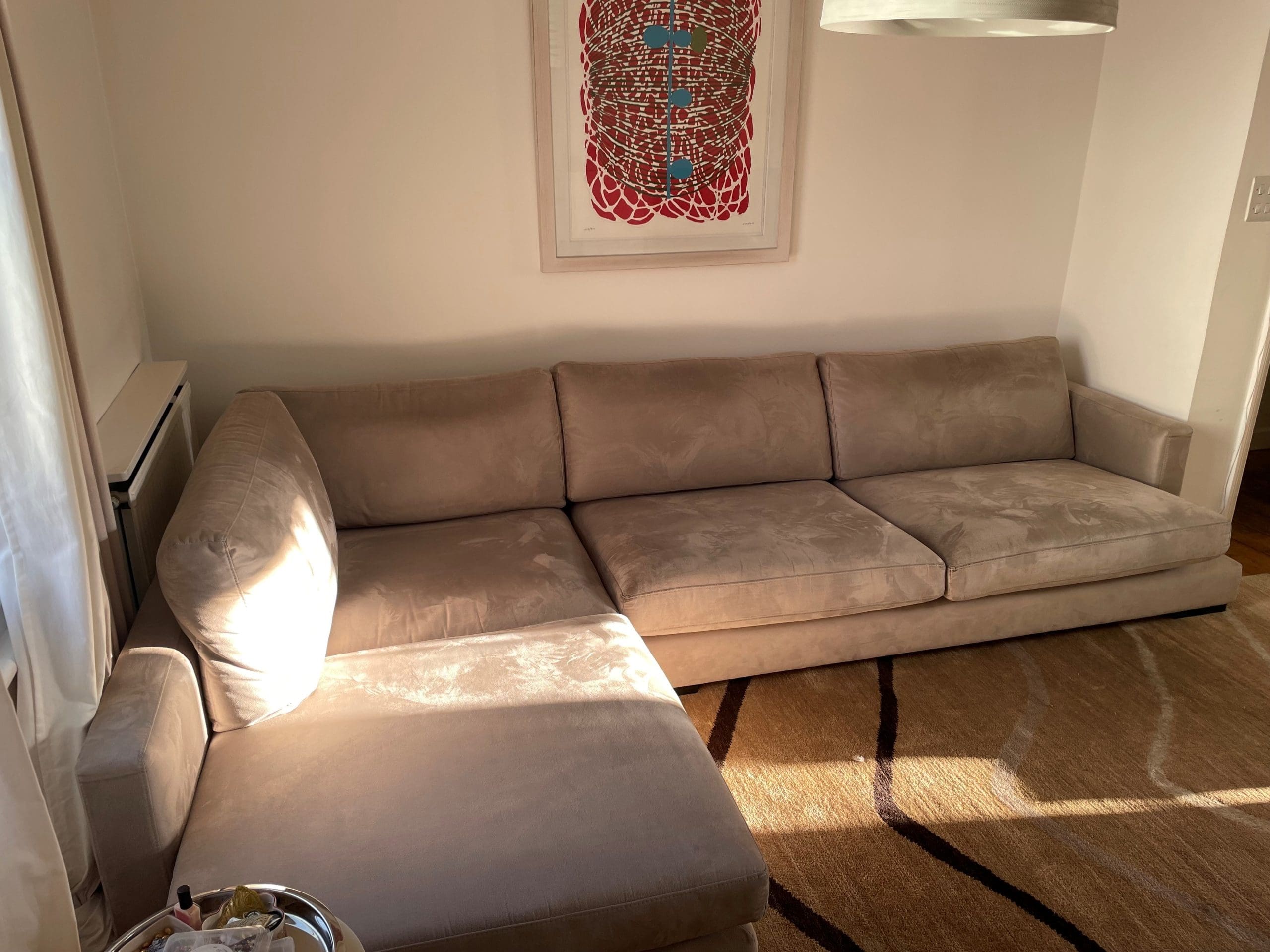 La Oca stone colour Corner Sofa – Sofalistic | The Sofa Marketplace ...