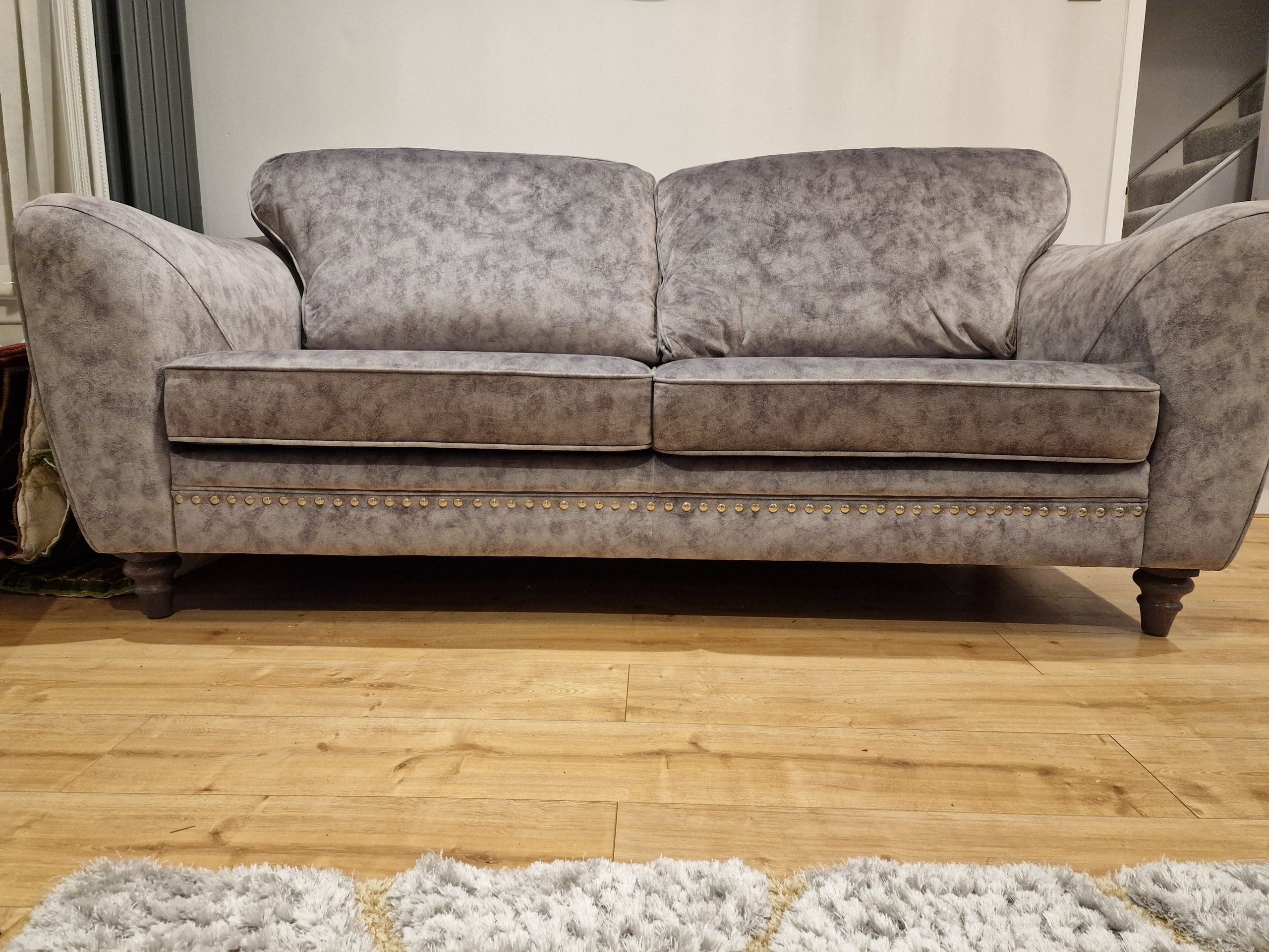 HARVEYS AVA 3 seater High Quality plush sofa Colour Mist Ash Grey Sofalistic The Sofa Marketplace buy and sell preloved sofas nationwide