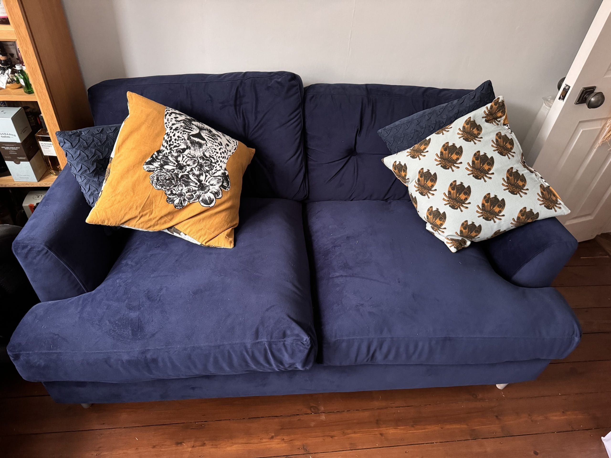 DFS Patterdale velvet 2 seater Sofalistic The Sofa Marketplace buy and sell preloved sofas nationwide