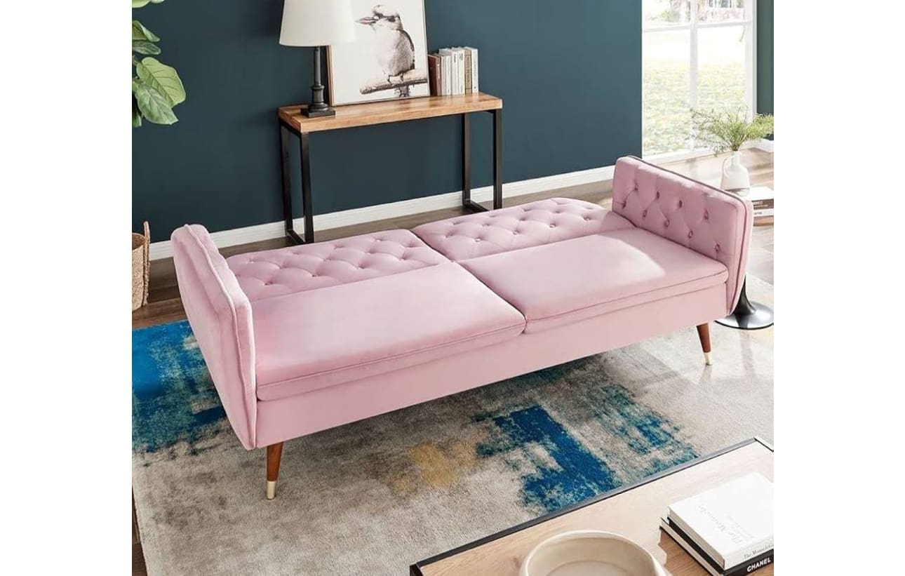 Art deco rose sofa – expandable to bed – Sofalistic | The Sofa ...
