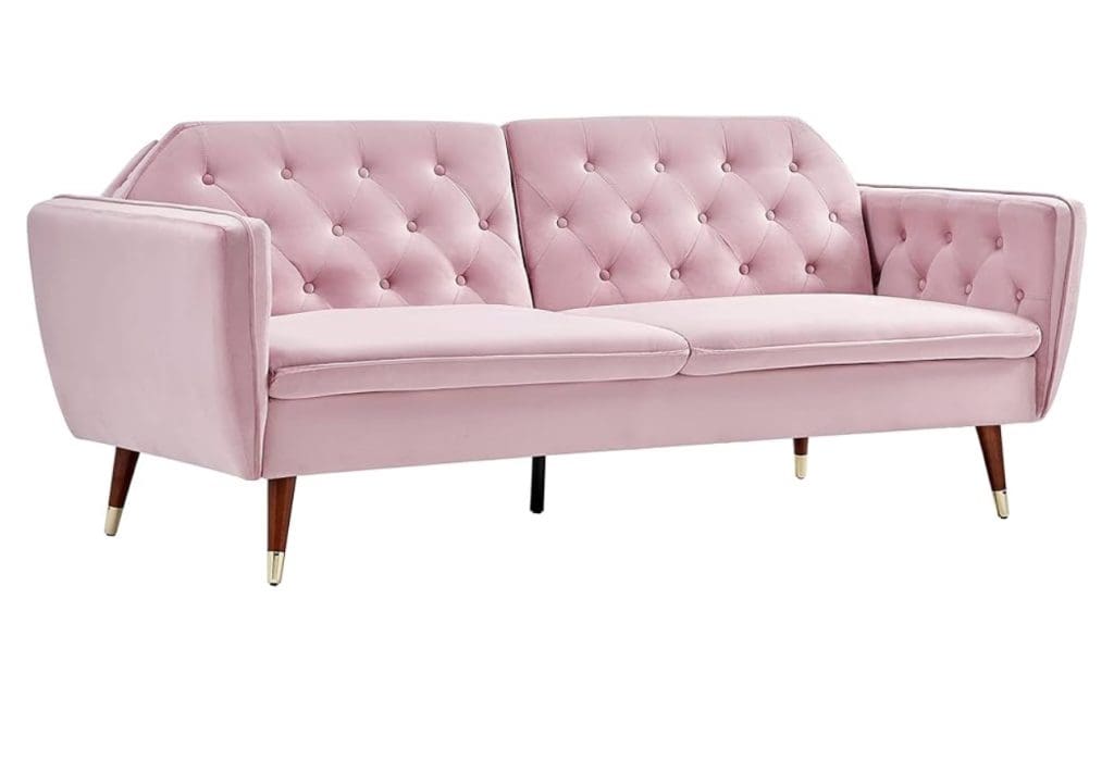 Art deco rose sofa – expandable to bed – Sofalistic | The Sofa ...