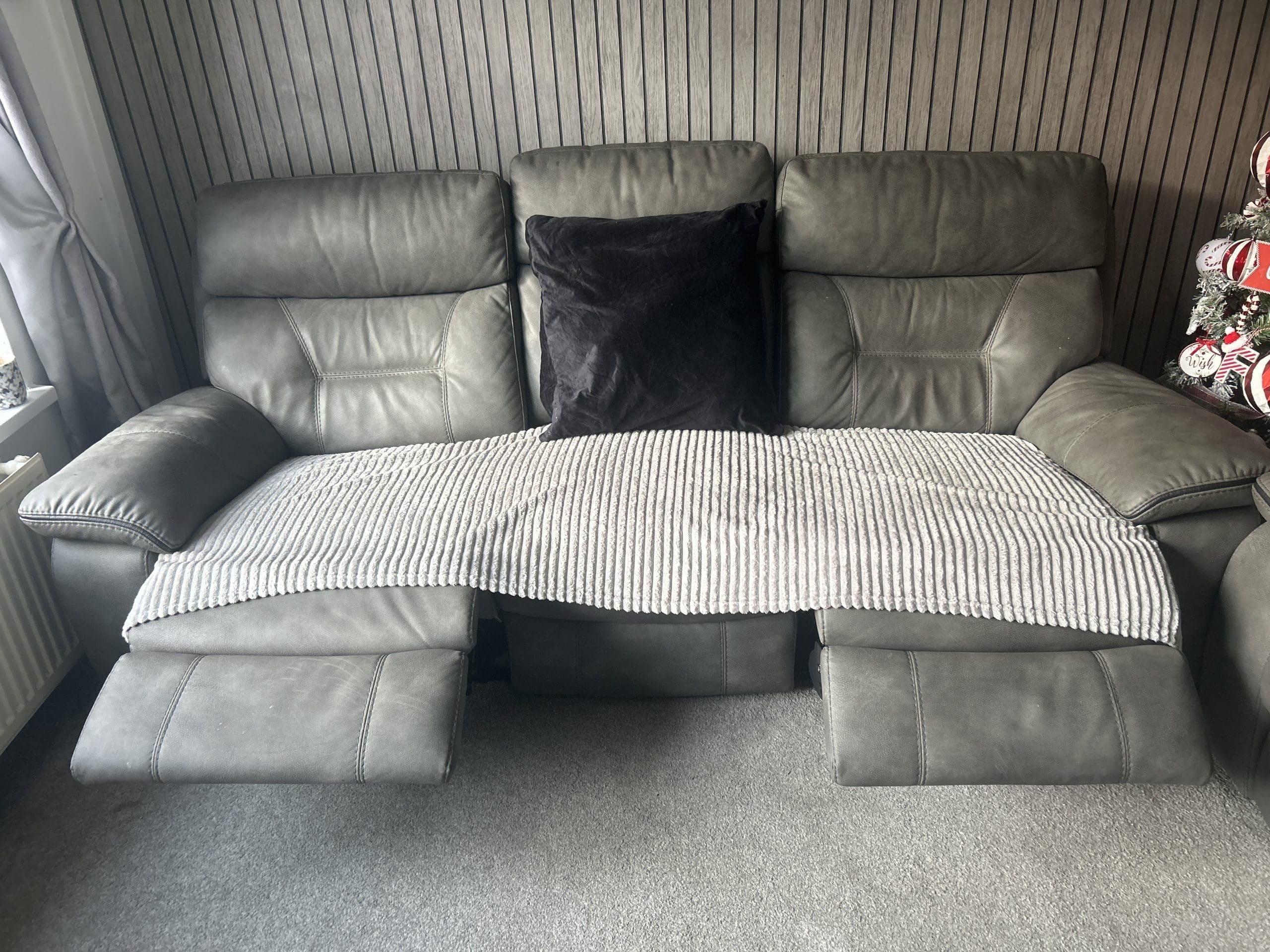 DFS Foster 3 Seater + Armchair Manual Recliner – Sofalistic | The Sofa ...