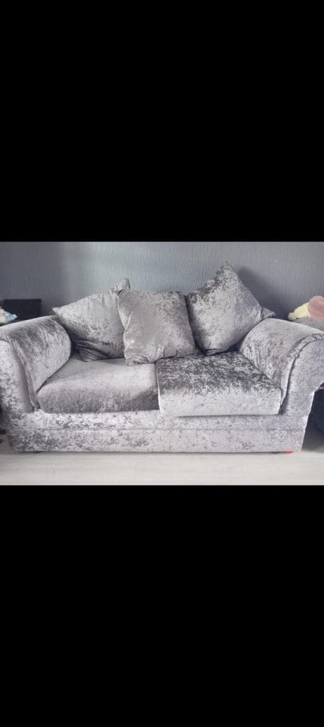 CRUSHED VELVET SOFA – Sofalistic | The Sofa Marketplace, buy and sell ...