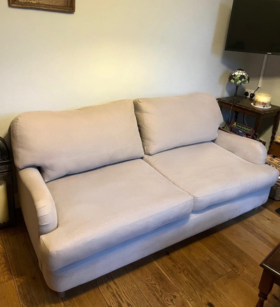 Loaf Sofa, Oatmeal, Brushed Linen. RRP: £1895! – Sofalistic | The Sofa Marketplace, buy and sell ...