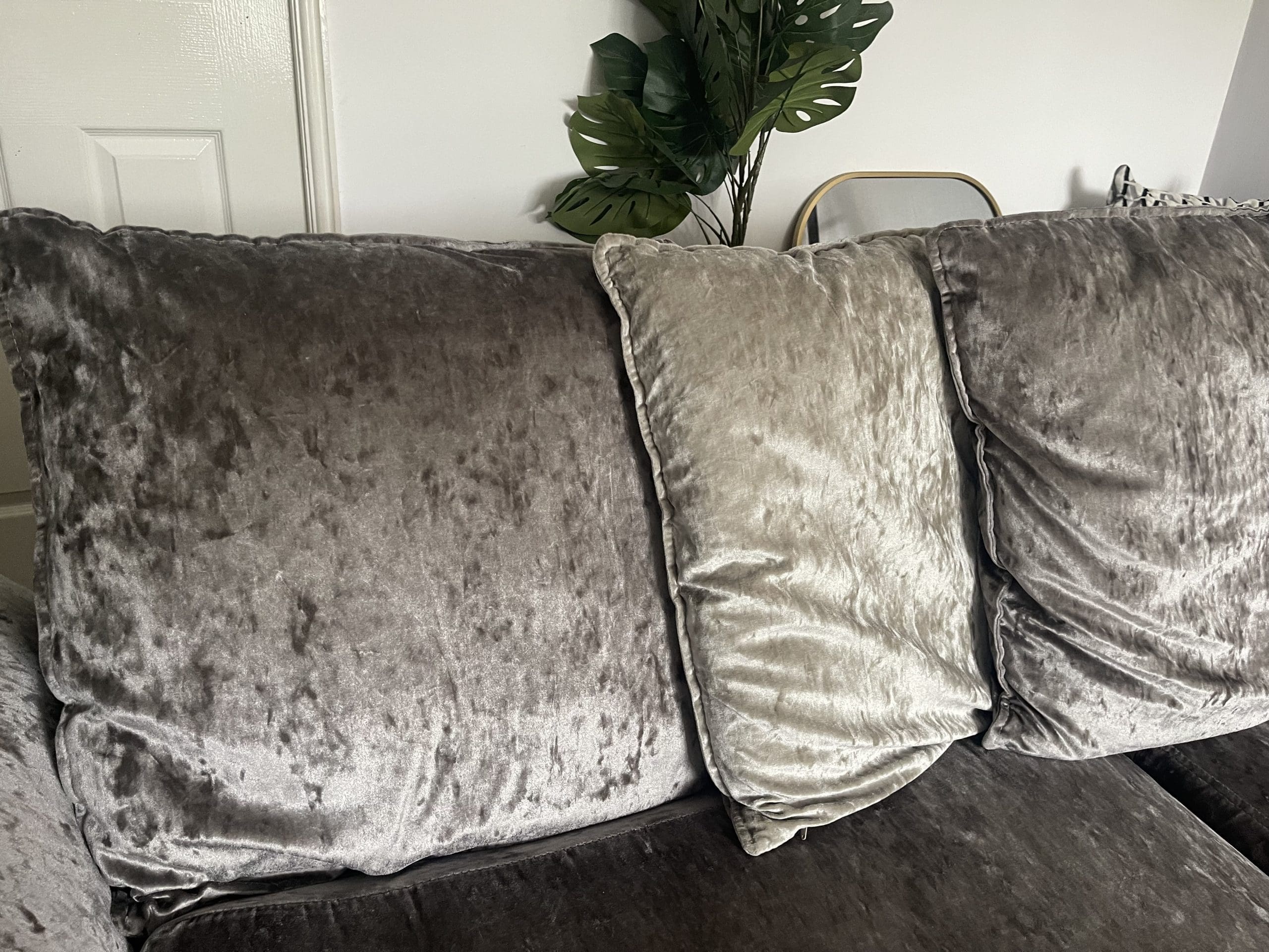 DFS Crushed Velvet Sofa & Cuddle Chair – Sofalistic | The Sofa ...